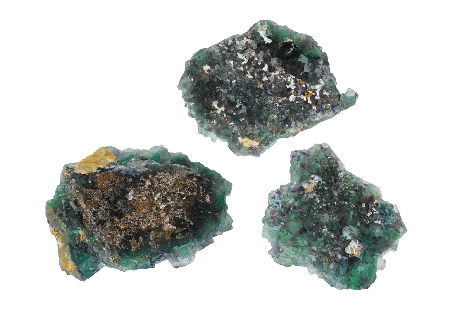 Lot 208 - A Collection of three Fluorite Groups from