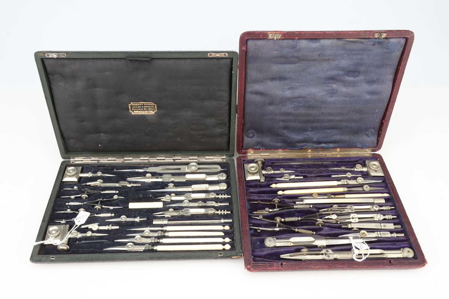 Lot 280 - Four Sets of Drawing Instruments,