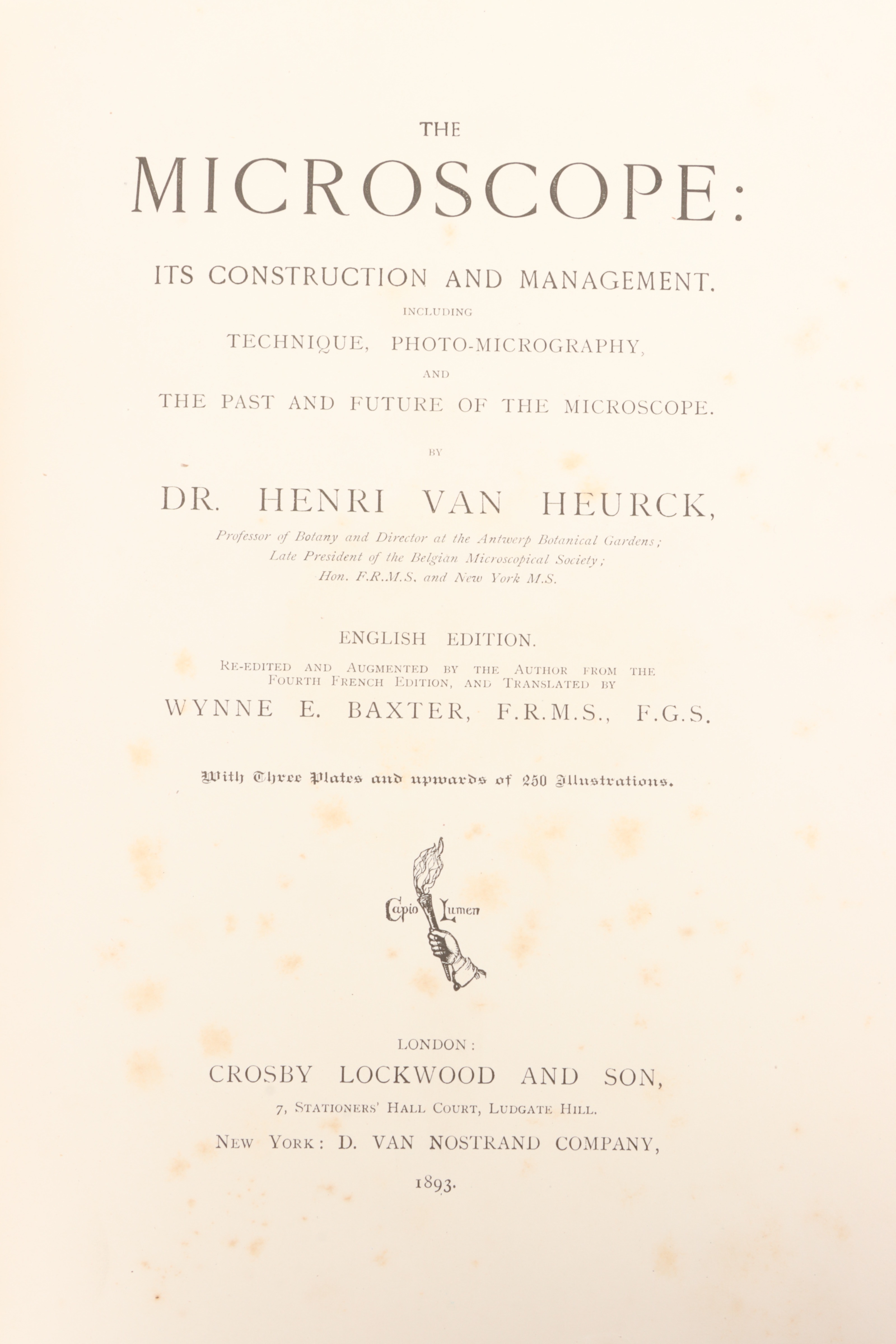 Lot 4 - Collection of Microscope Books,