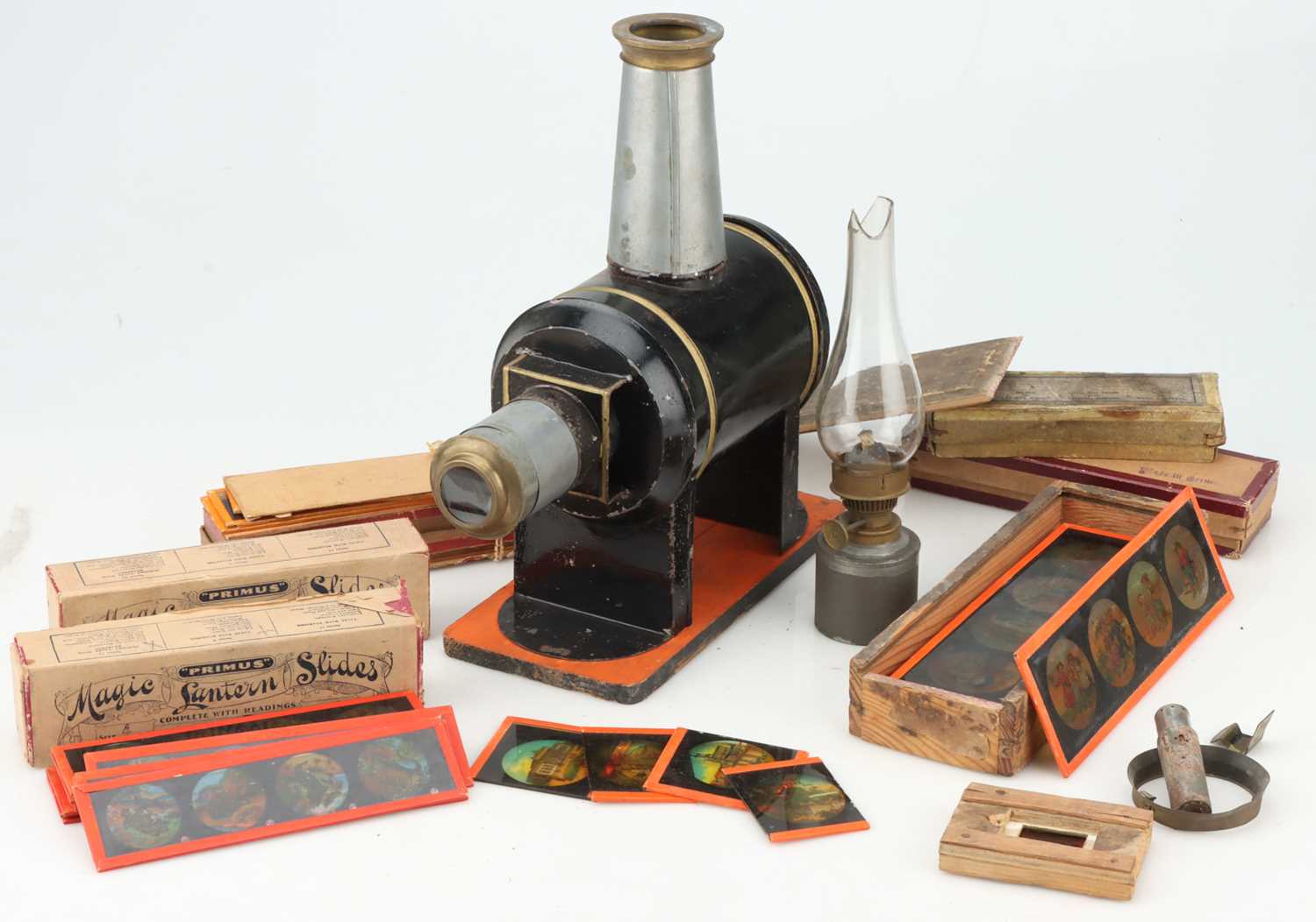 Lot 226 - An Early Tin Plate Magic Lantern,