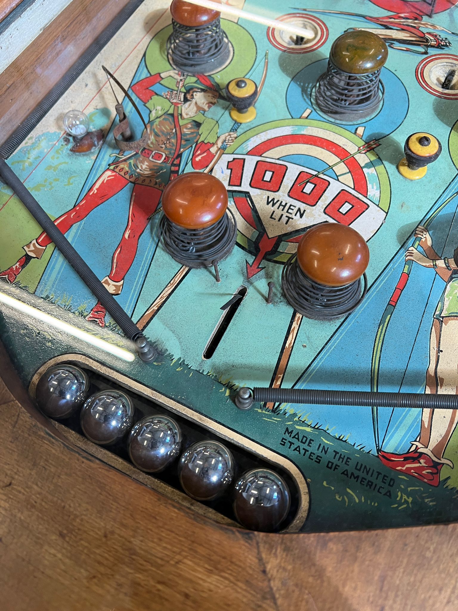 Lot 131 - A Genco Archer Pinball Arcade Machine,