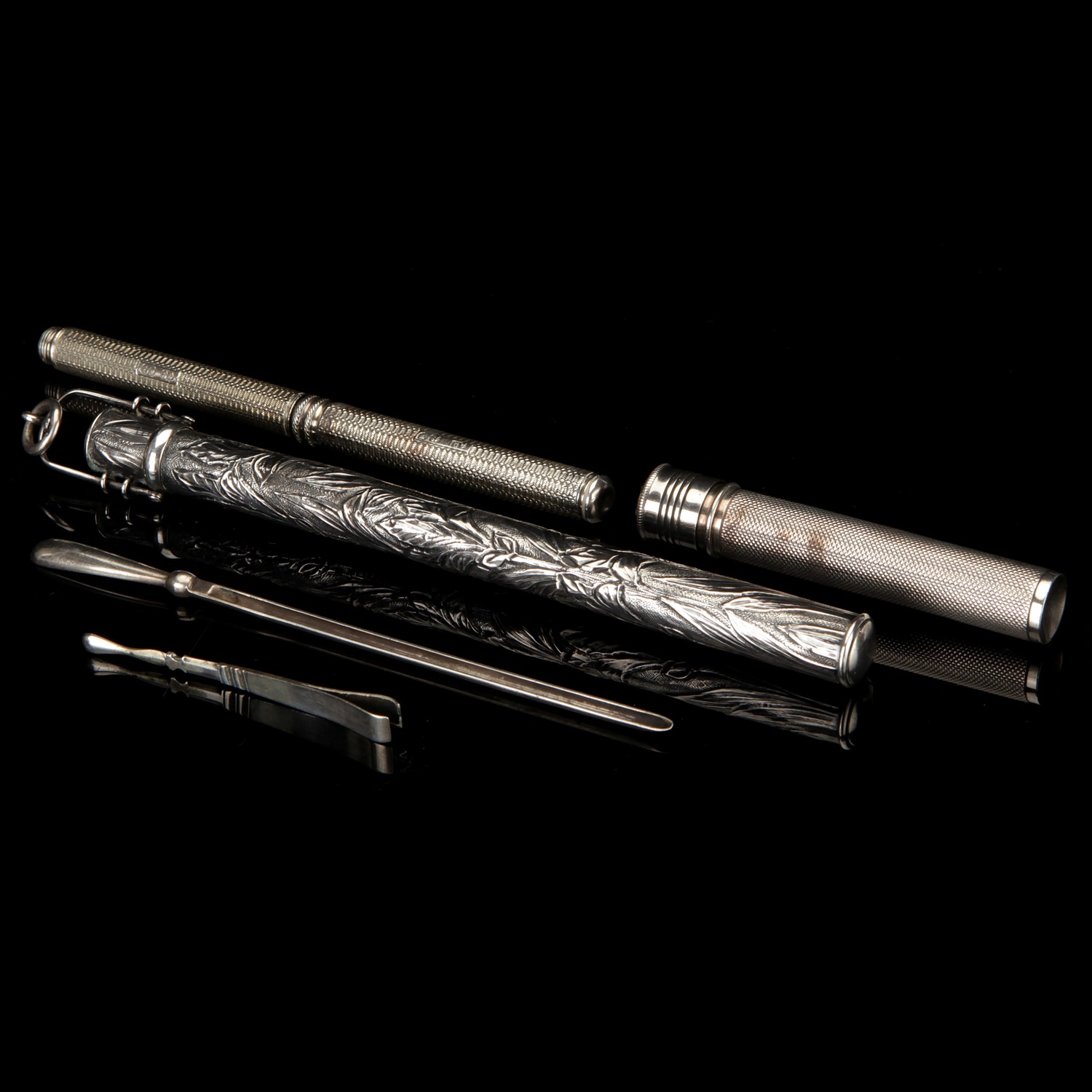 Lot 37 - Five Medical Silver Items,