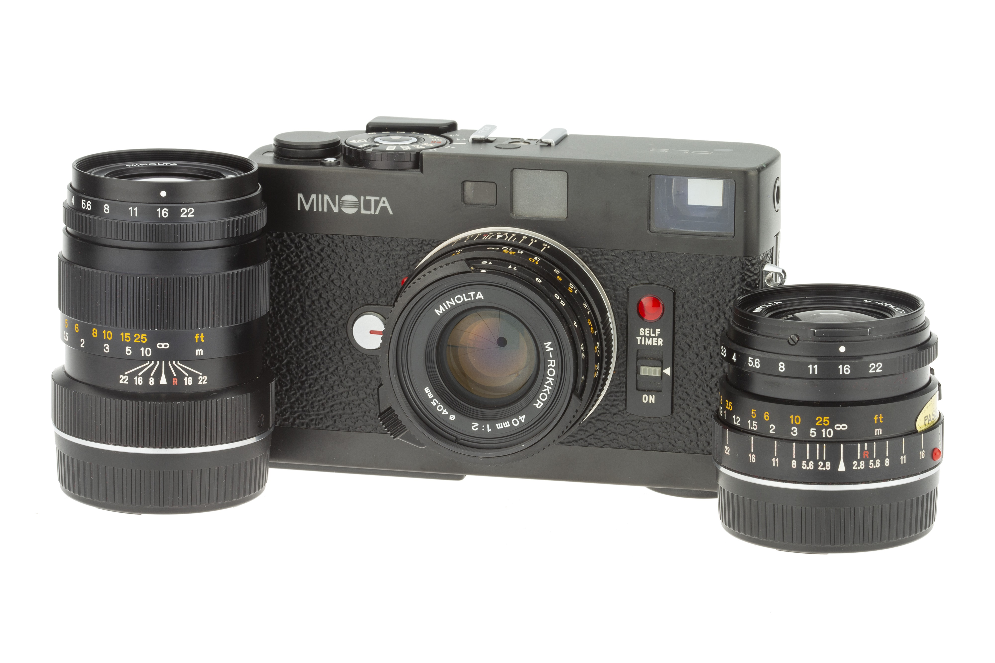 Lot 36 - A Minolta CLE Rangefinder Outfit,