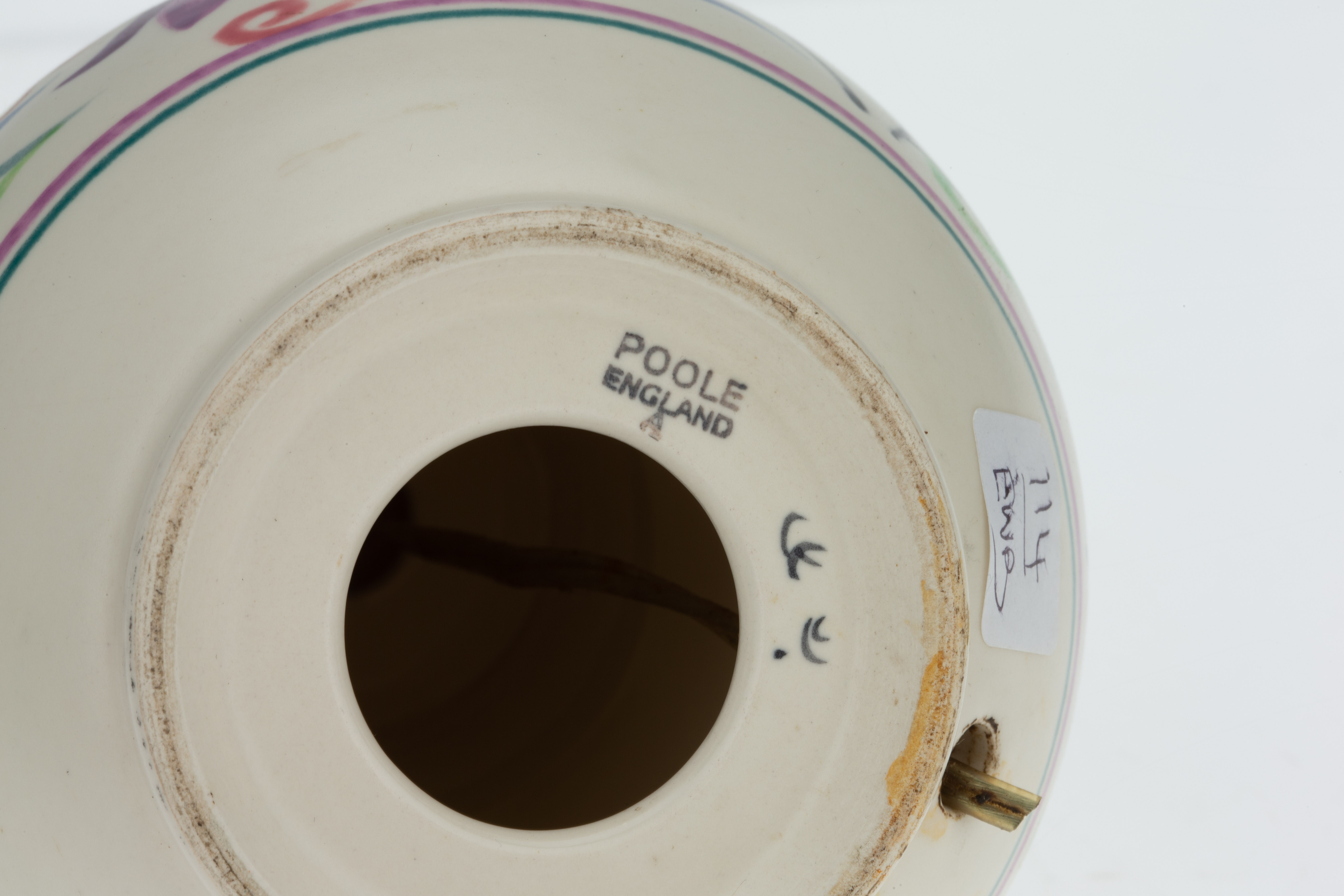 Lot 169 - A Poole Pottery Lamp Base,