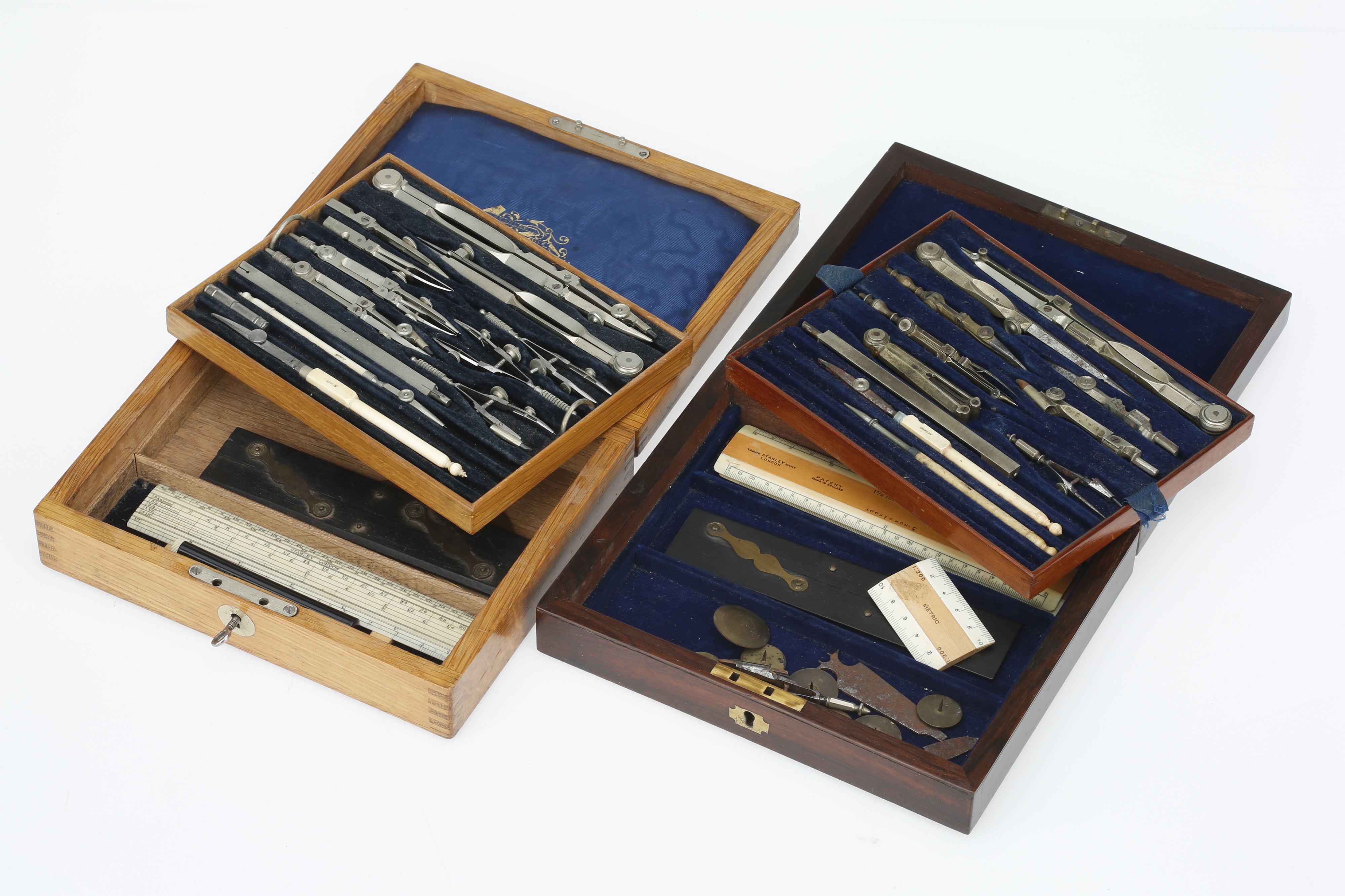 Lot 43 - Two Drawing Instrument Sets,