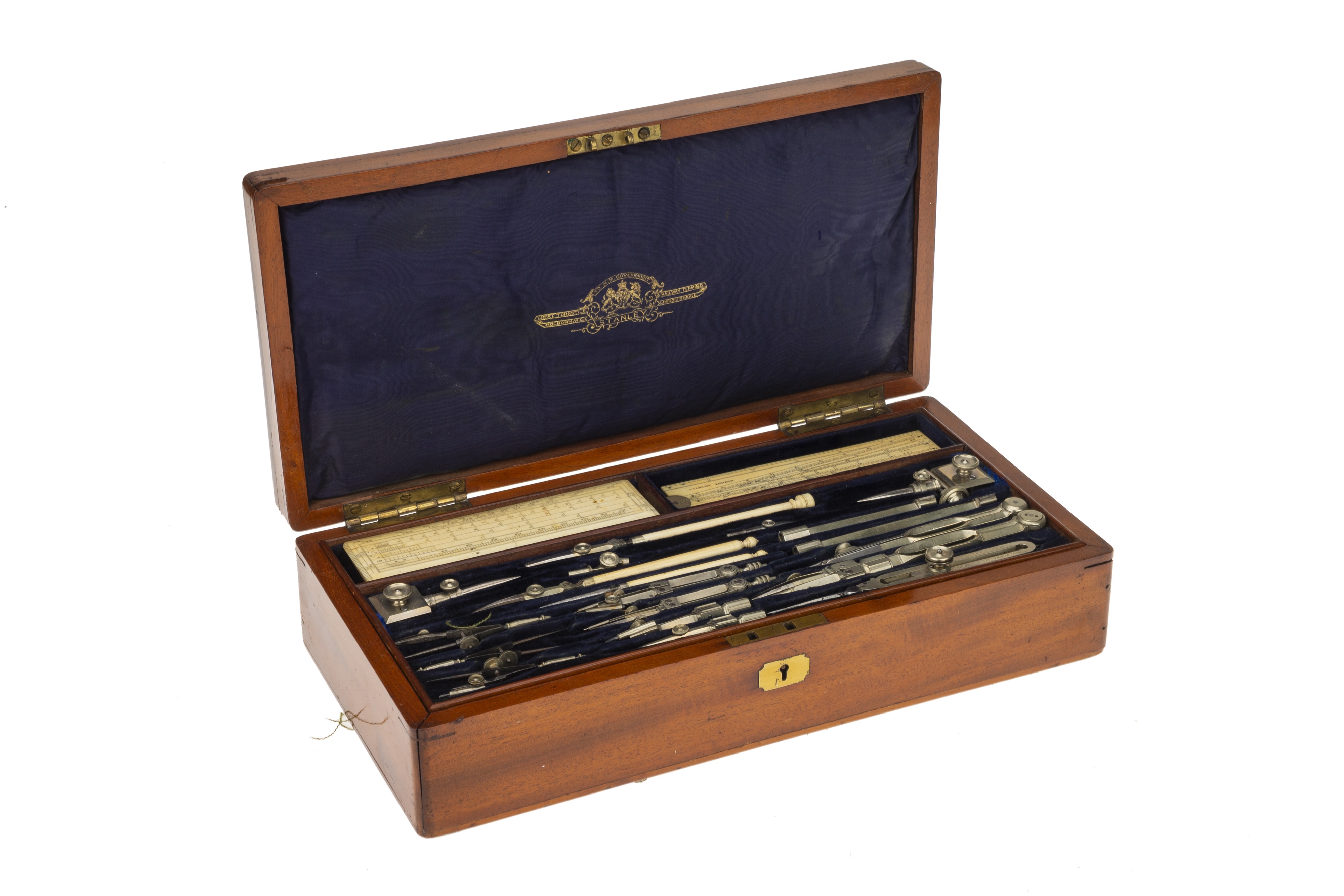 Lot 150 - A Case of Drawing Instruments, Stanley,
