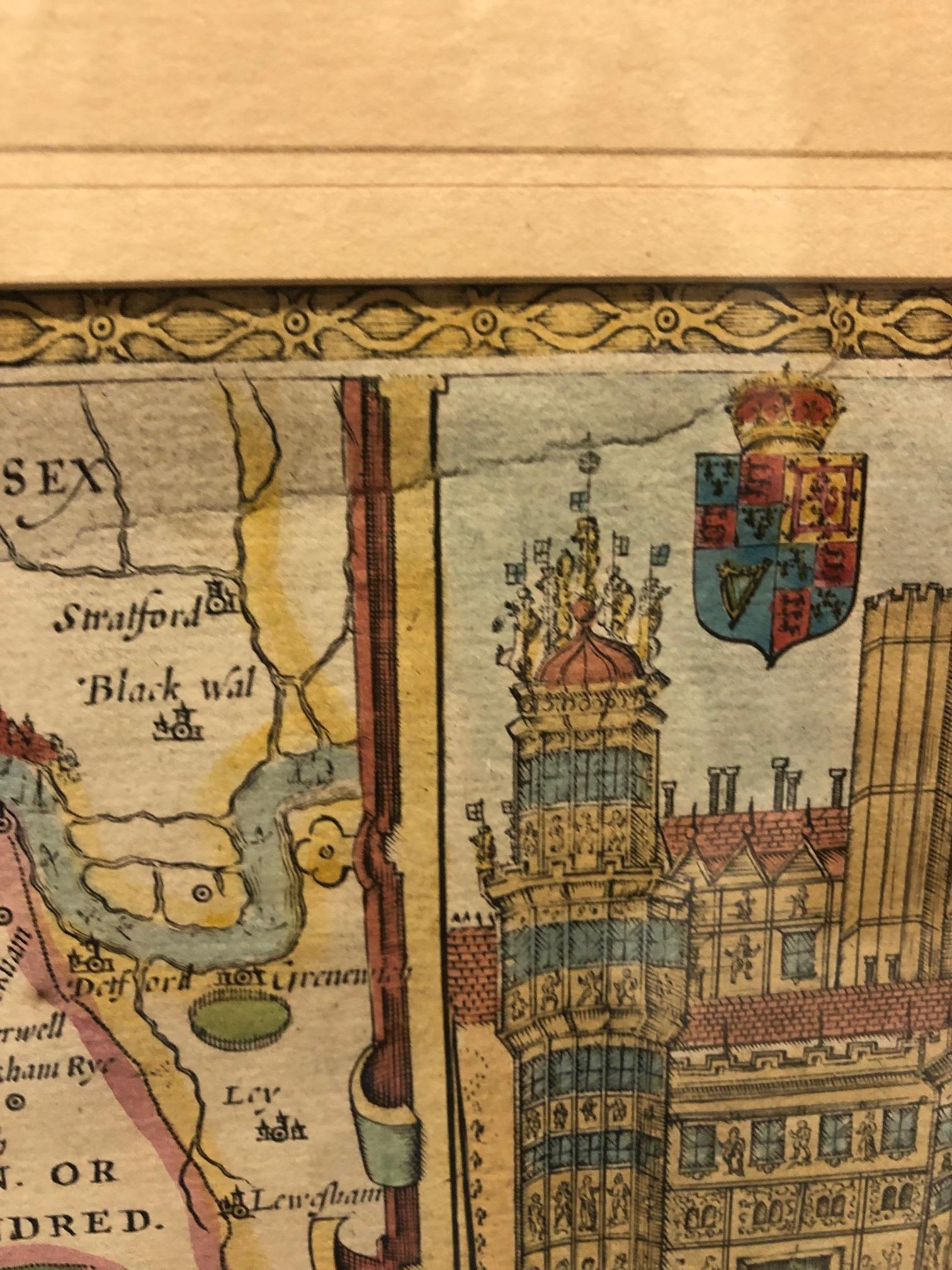 Lot 173 - John Speede Engraved Map of Surrey Described