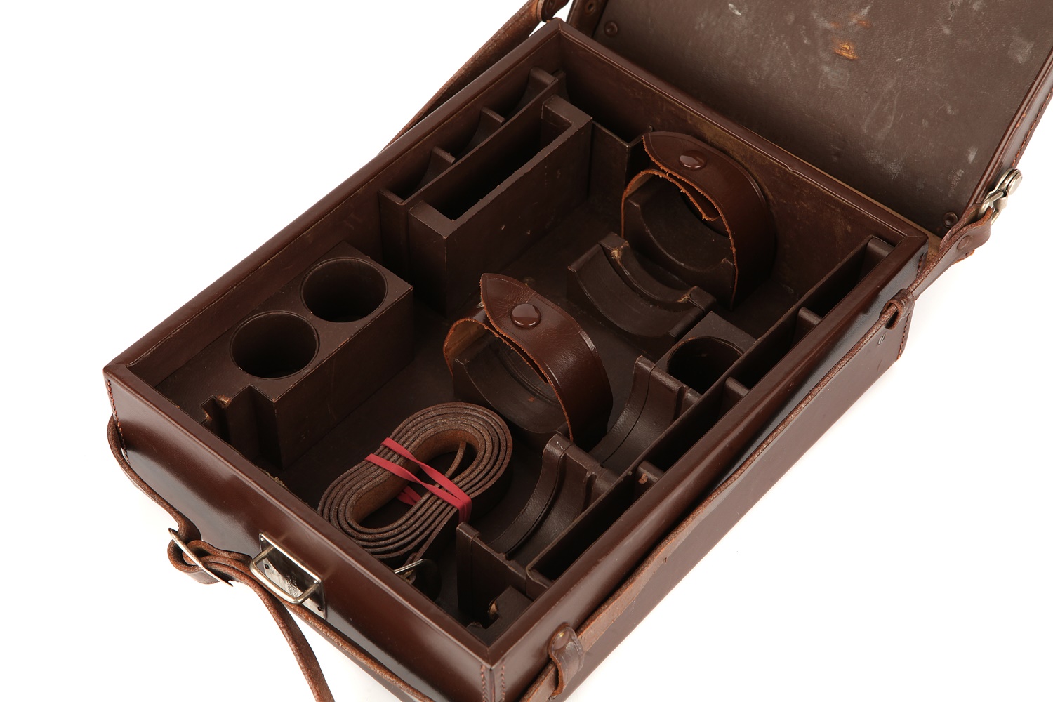 Lot 1080 - A Leitz EINEU Leather Outfit Case,