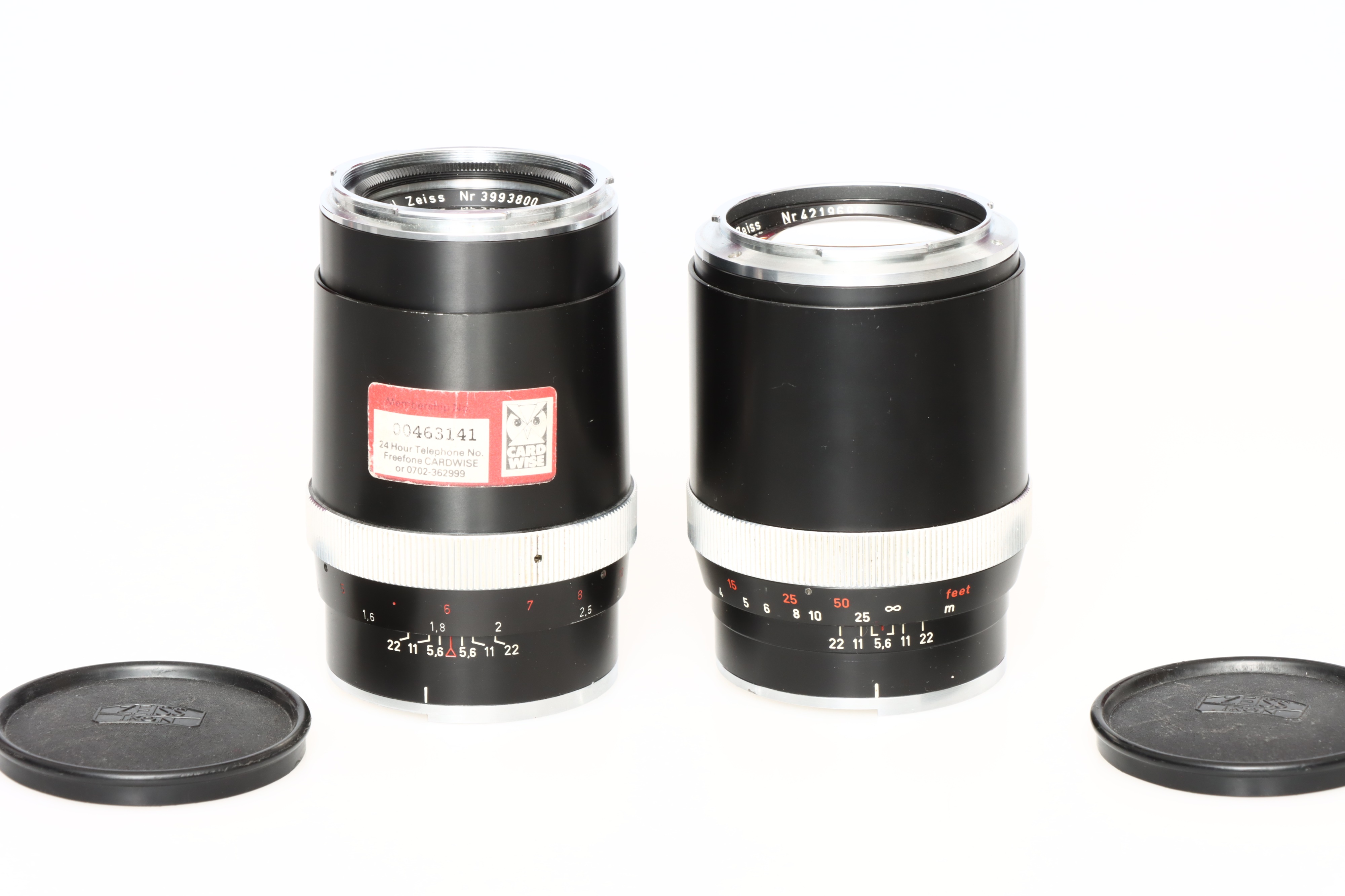 Lot 326 - Two Carl Zeiss Sonnar 135mm Lenses,