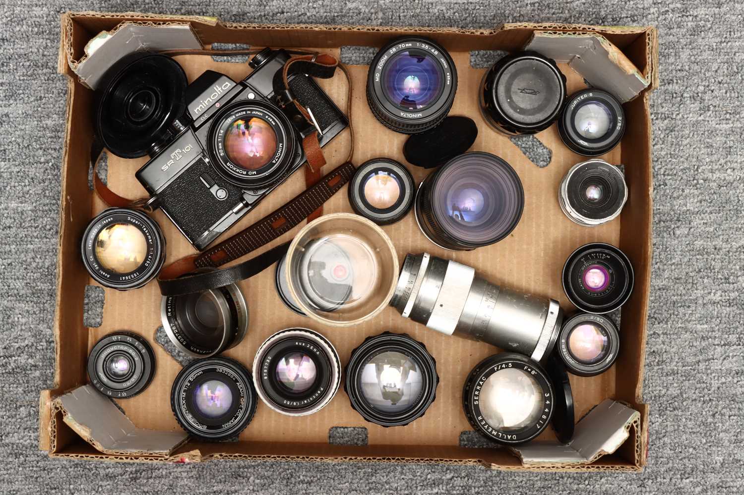 Lot 418 - A Selection of Various Camera Lenses,