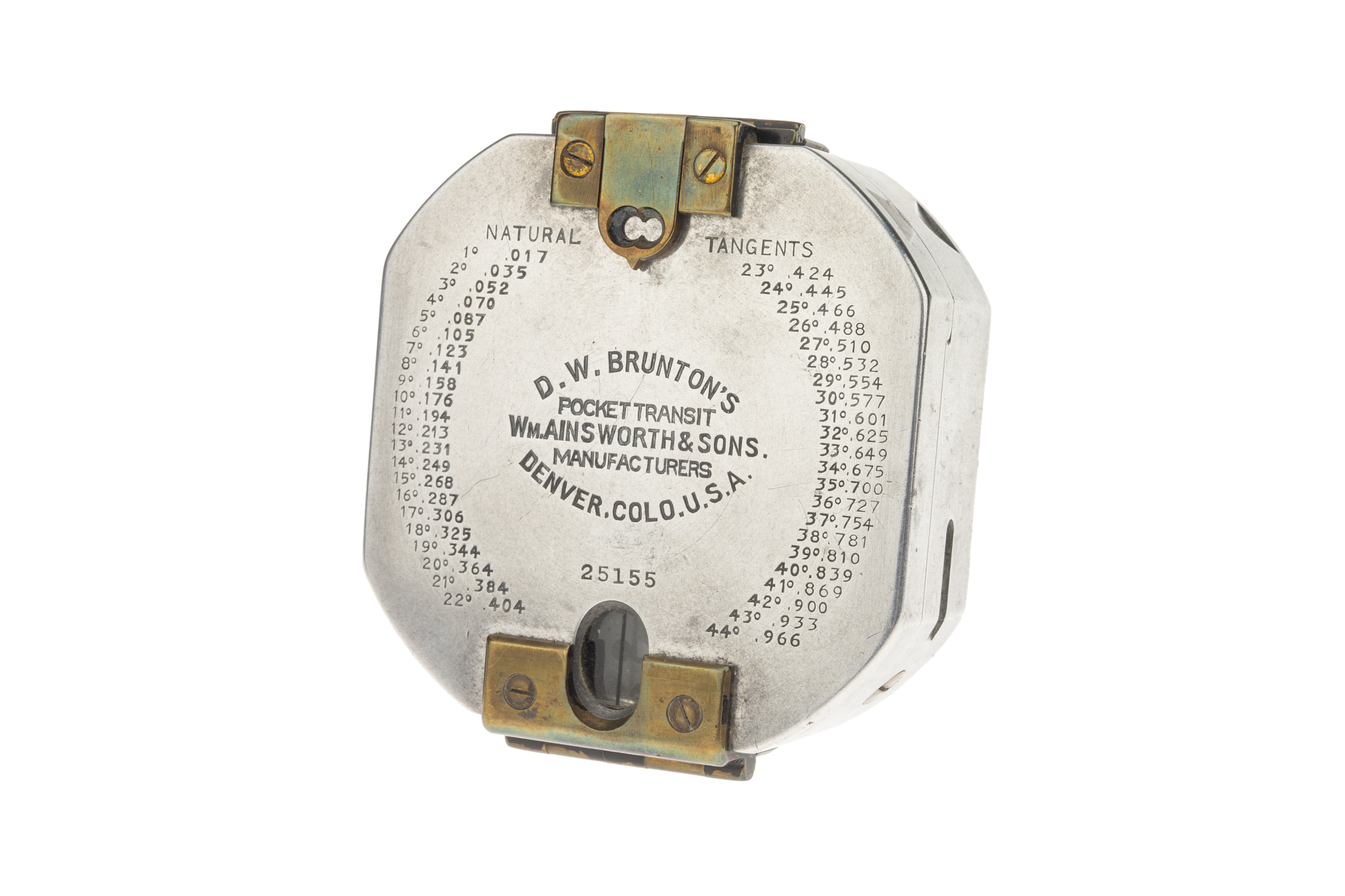 Lot 165 - Brunton's Pocket Transit Compass Clinometer,