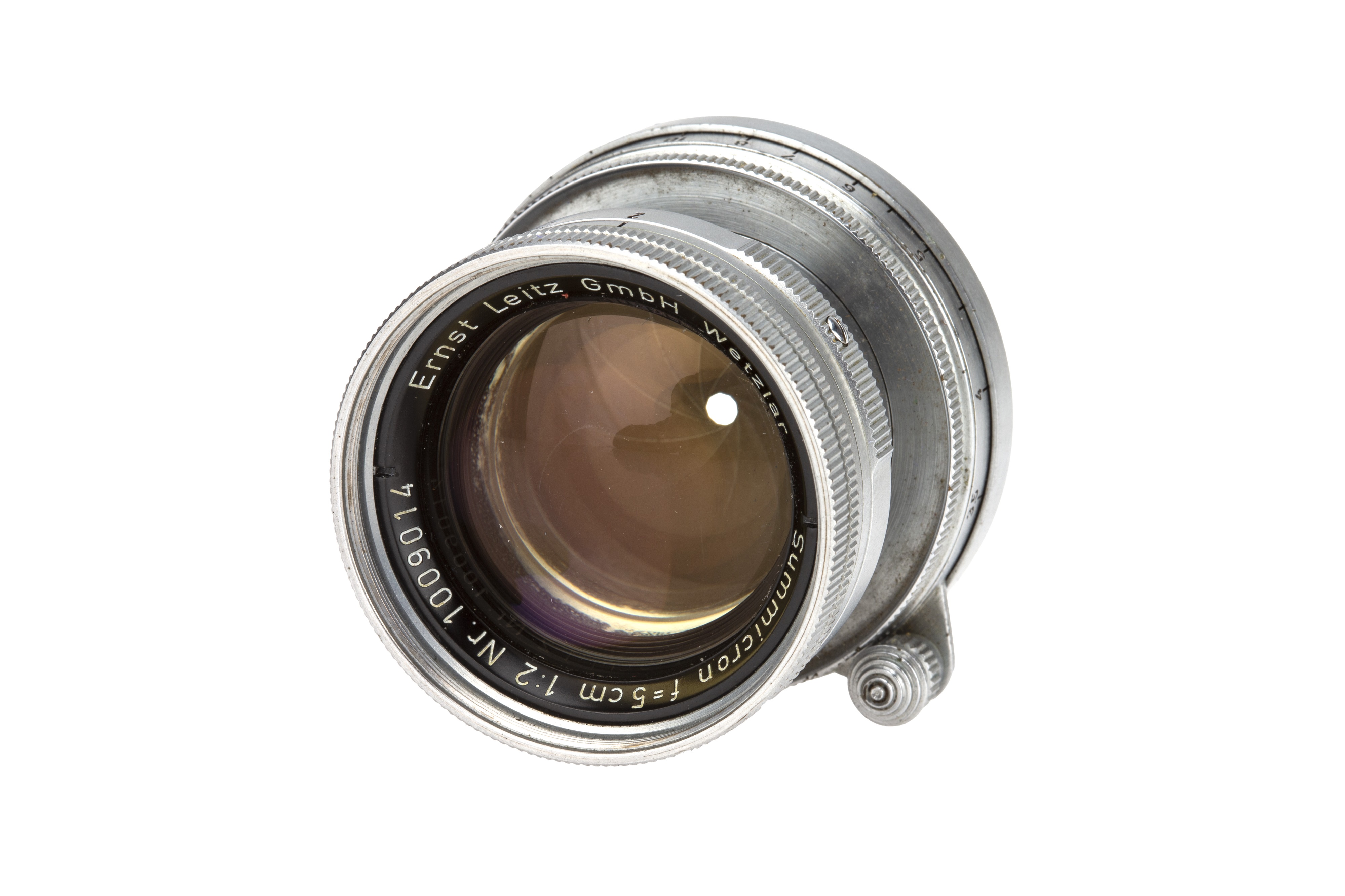 Lot 15 - A Leitz Summicron 'Thorium' f/2 50mm Lens,