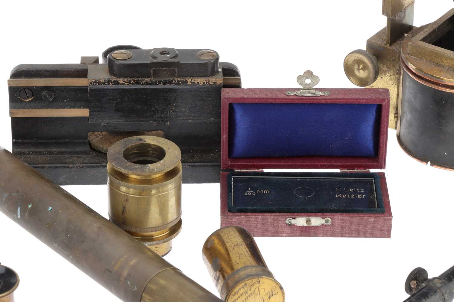 Lot 125 - A Collection of Microscope Parts