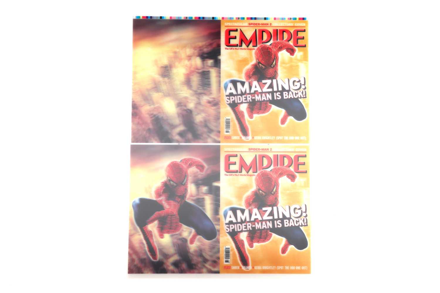 Lot 191 - Spiderman 3D Lenticular Proof Artwork 2004;