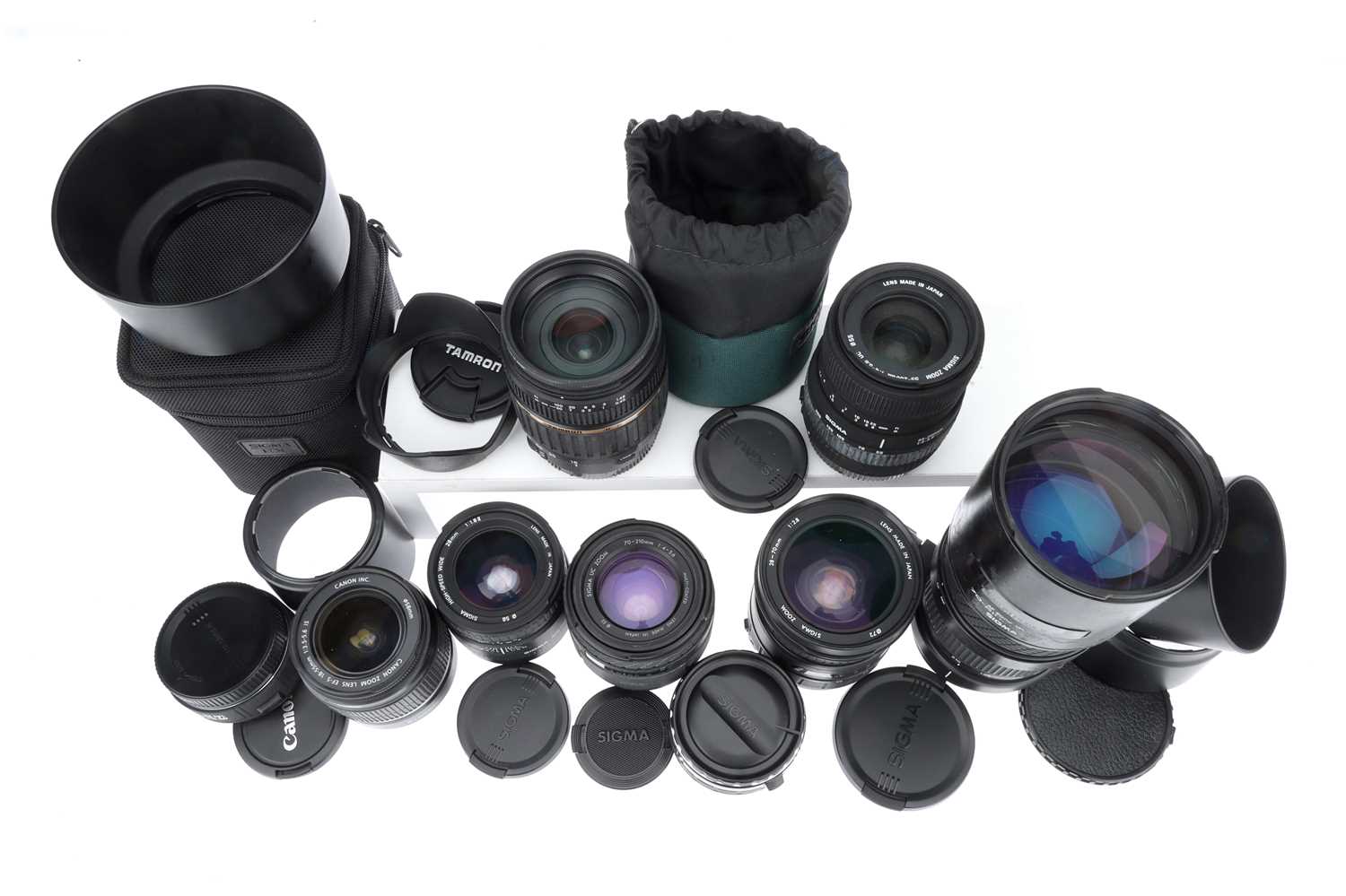 Lot 671 - A Selection of Various Camera Lenses,