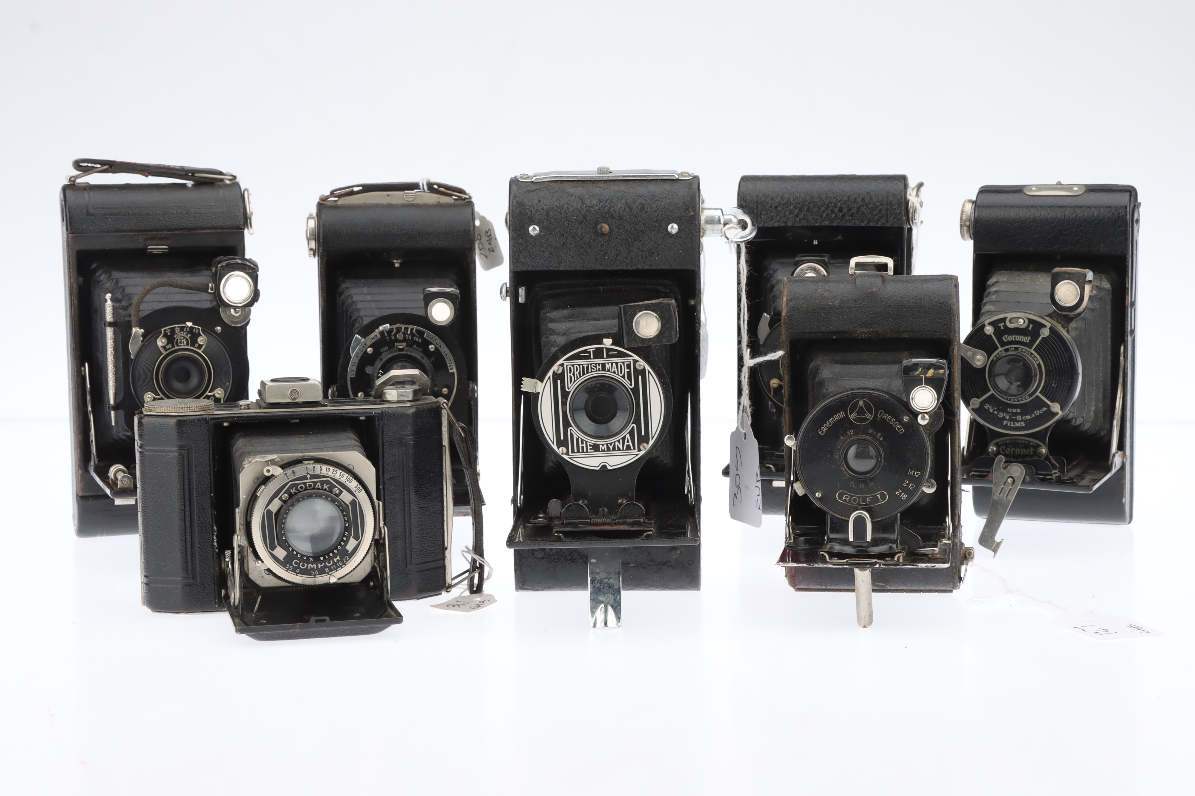Lot 564 - A Selection of Folding Cameras,