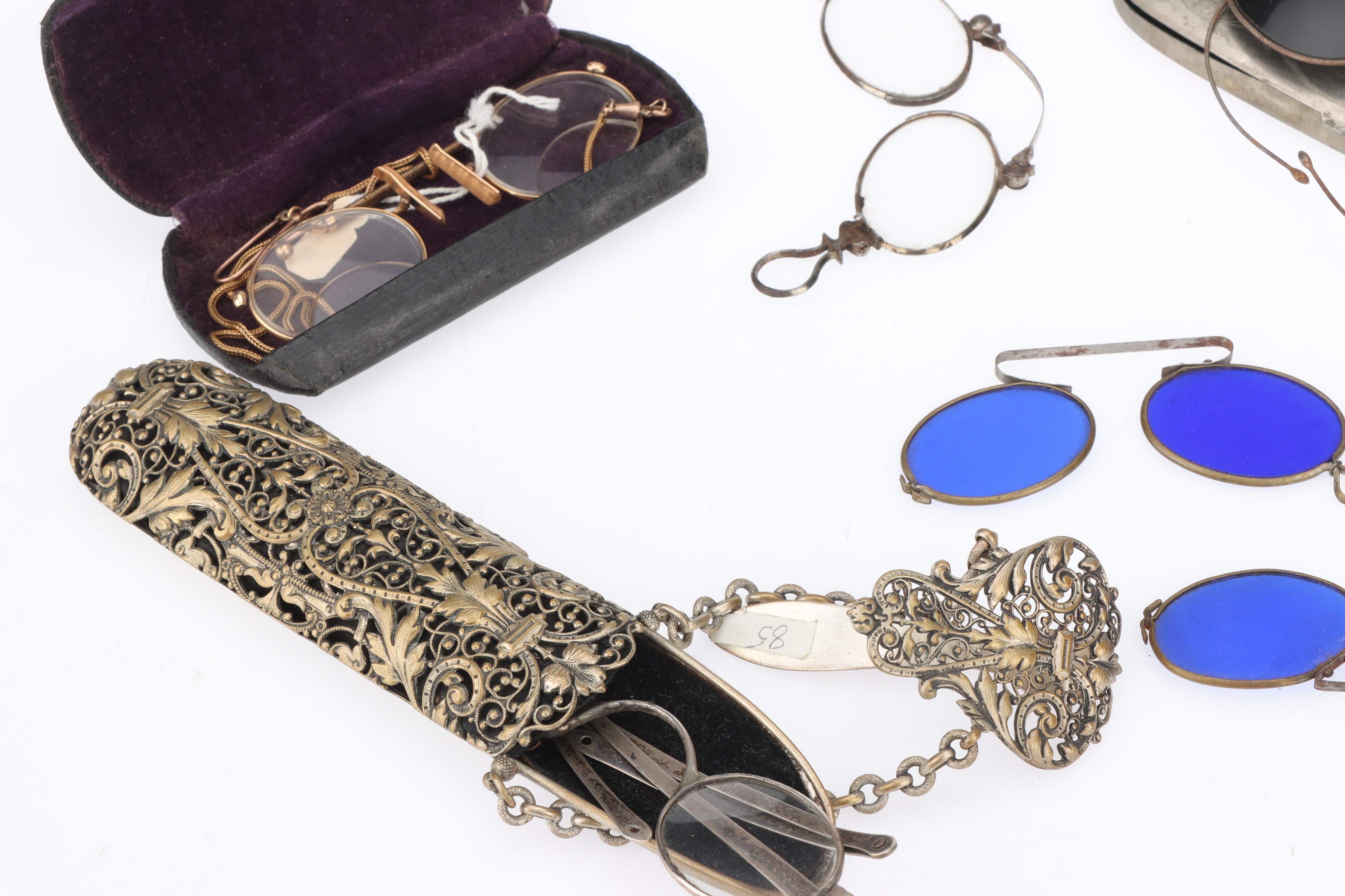 Lot 8 - An Interesting Group of Antique Spectacles,