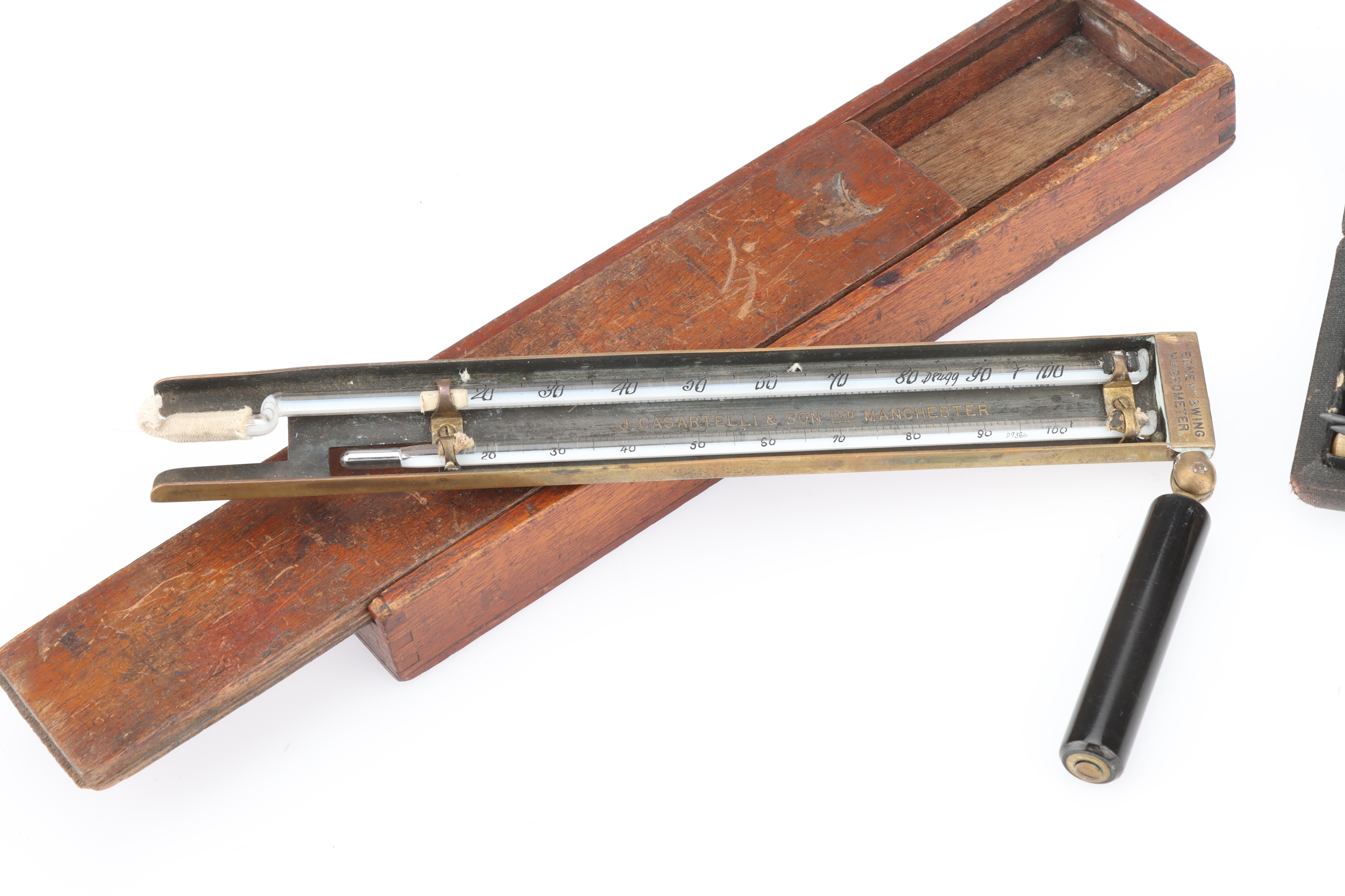 Lot 63 - An Edney Swing Hygrometer ,Beam Compass Ends,