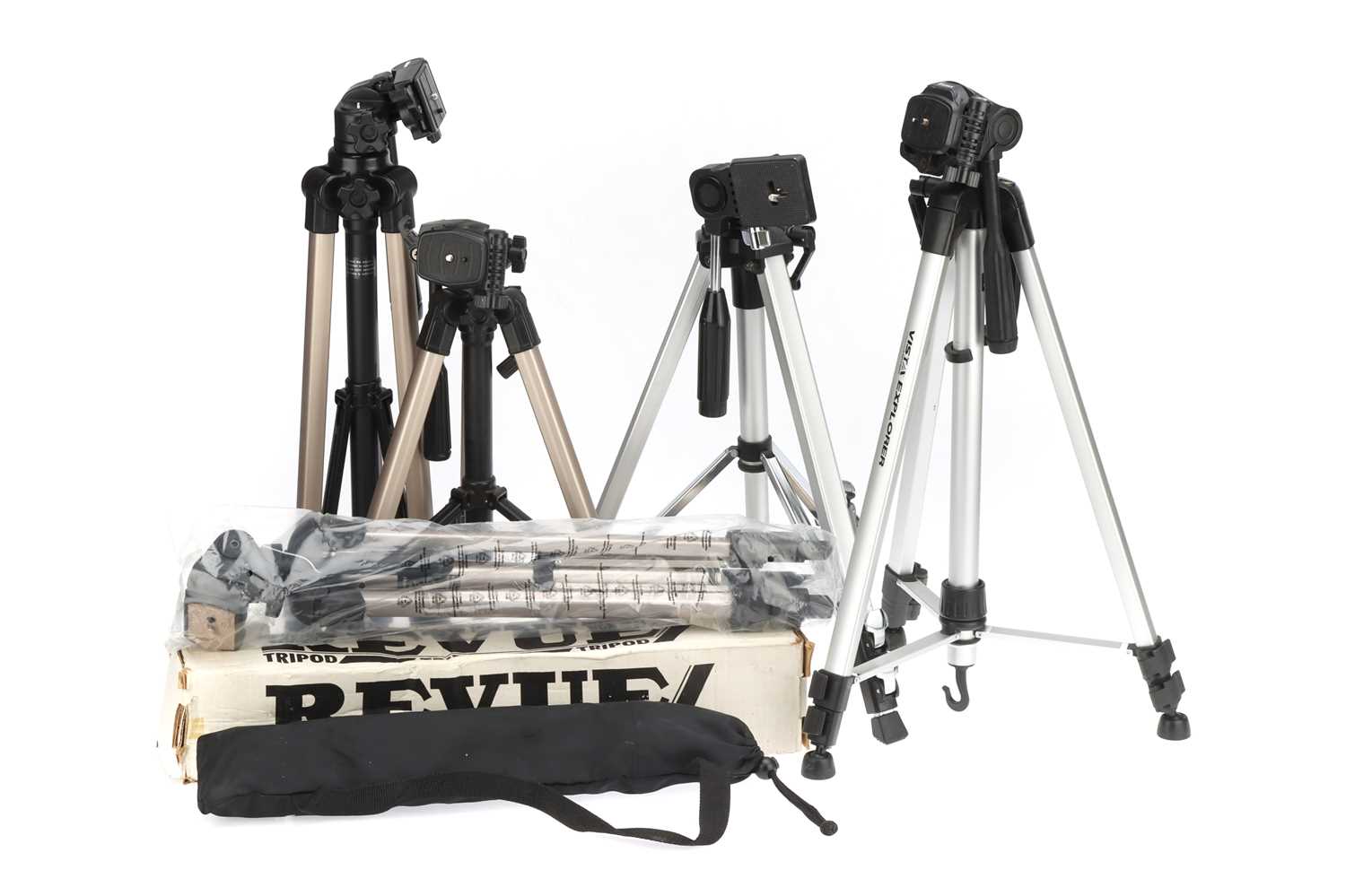 Lot 732 - A Large Selection of Camera Tripods,