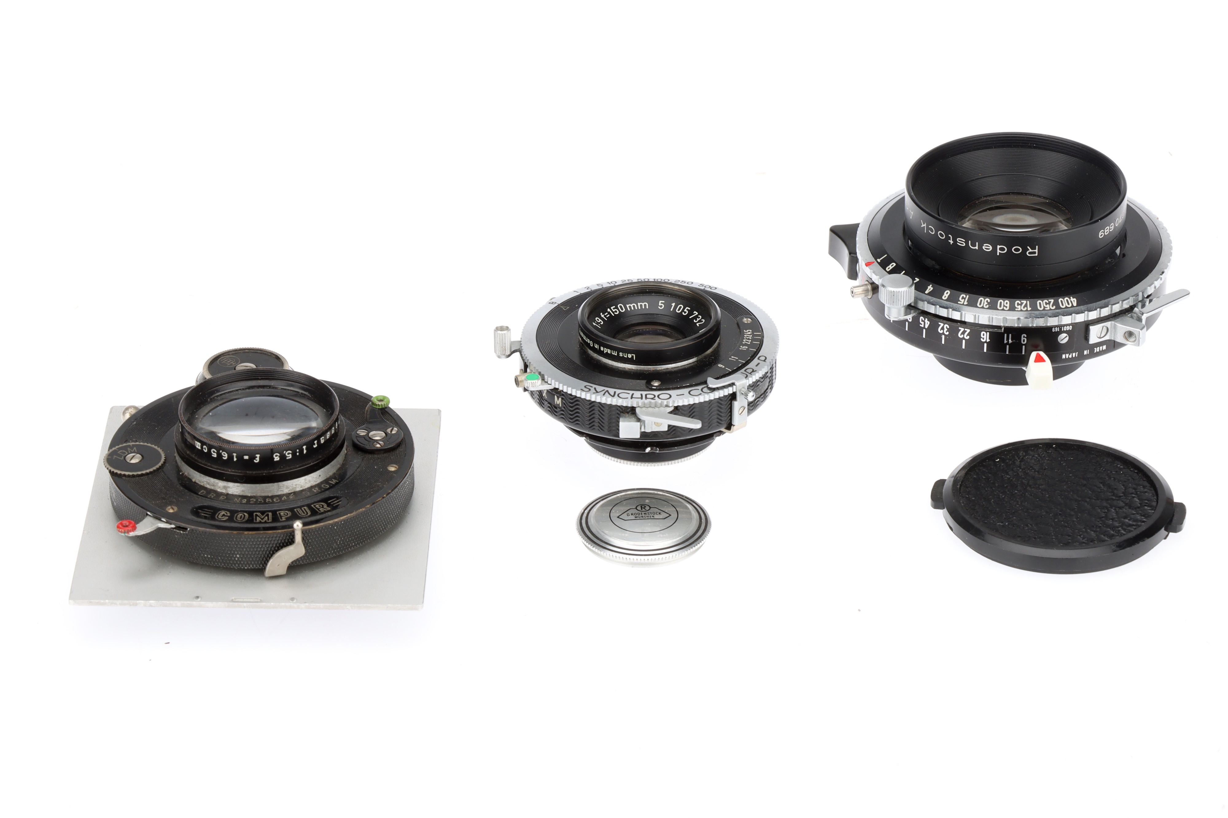 Lot 485 - Three Large Format Camera Lenses,