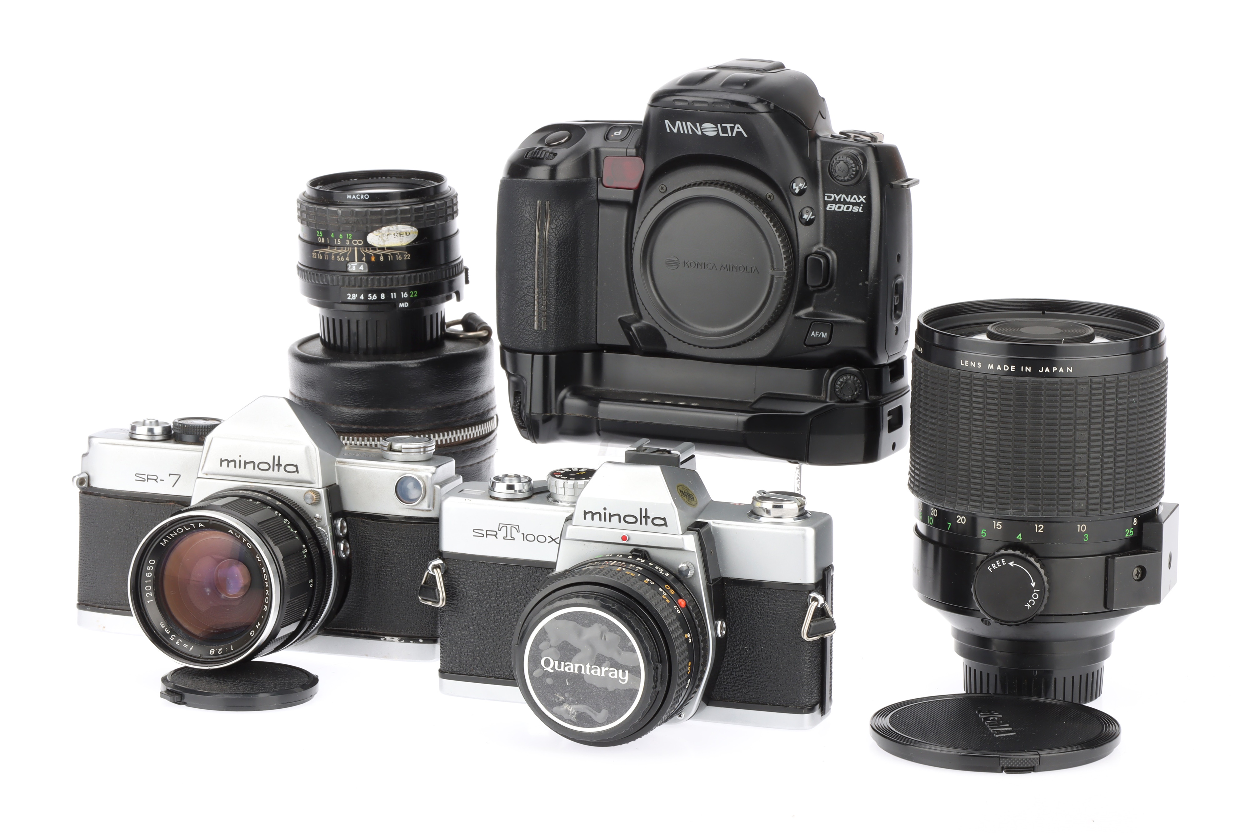 Lot 407 - A Selection of 35mm Minolta Cameras & Lenses,