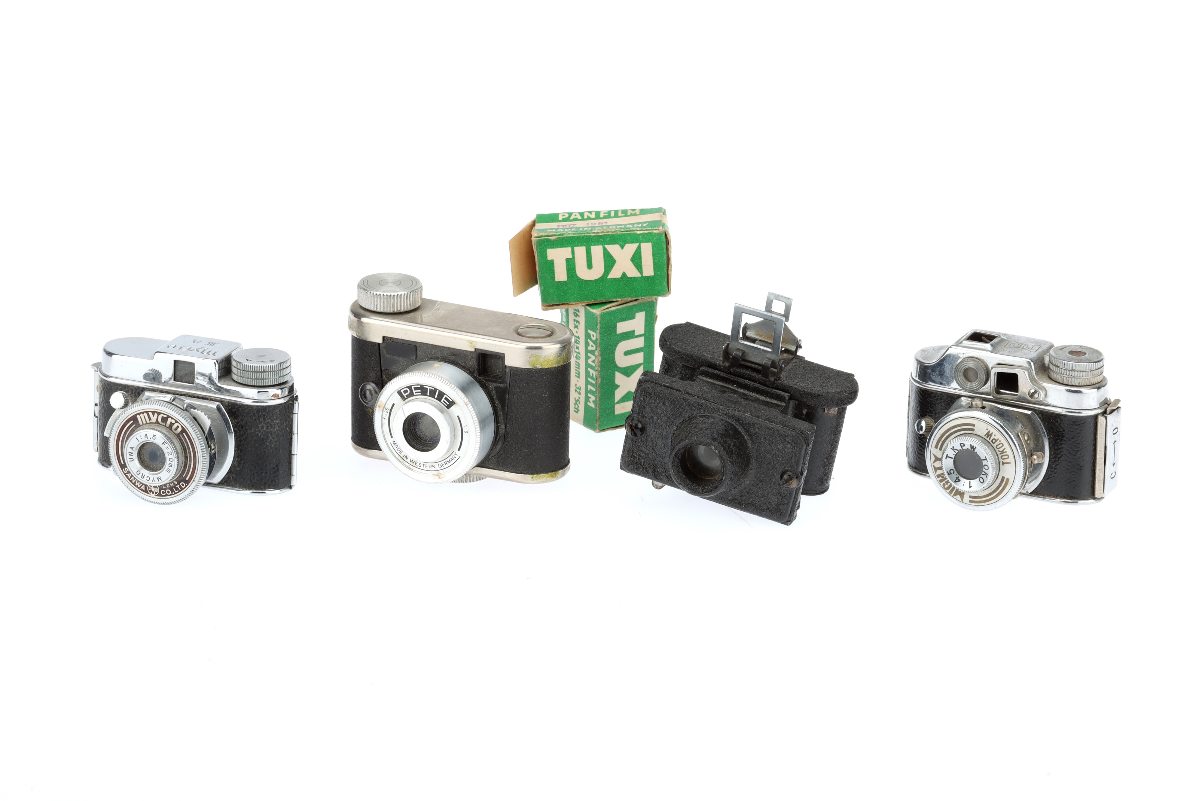 Lot 487 - Four Sub-Miniature Cameras,