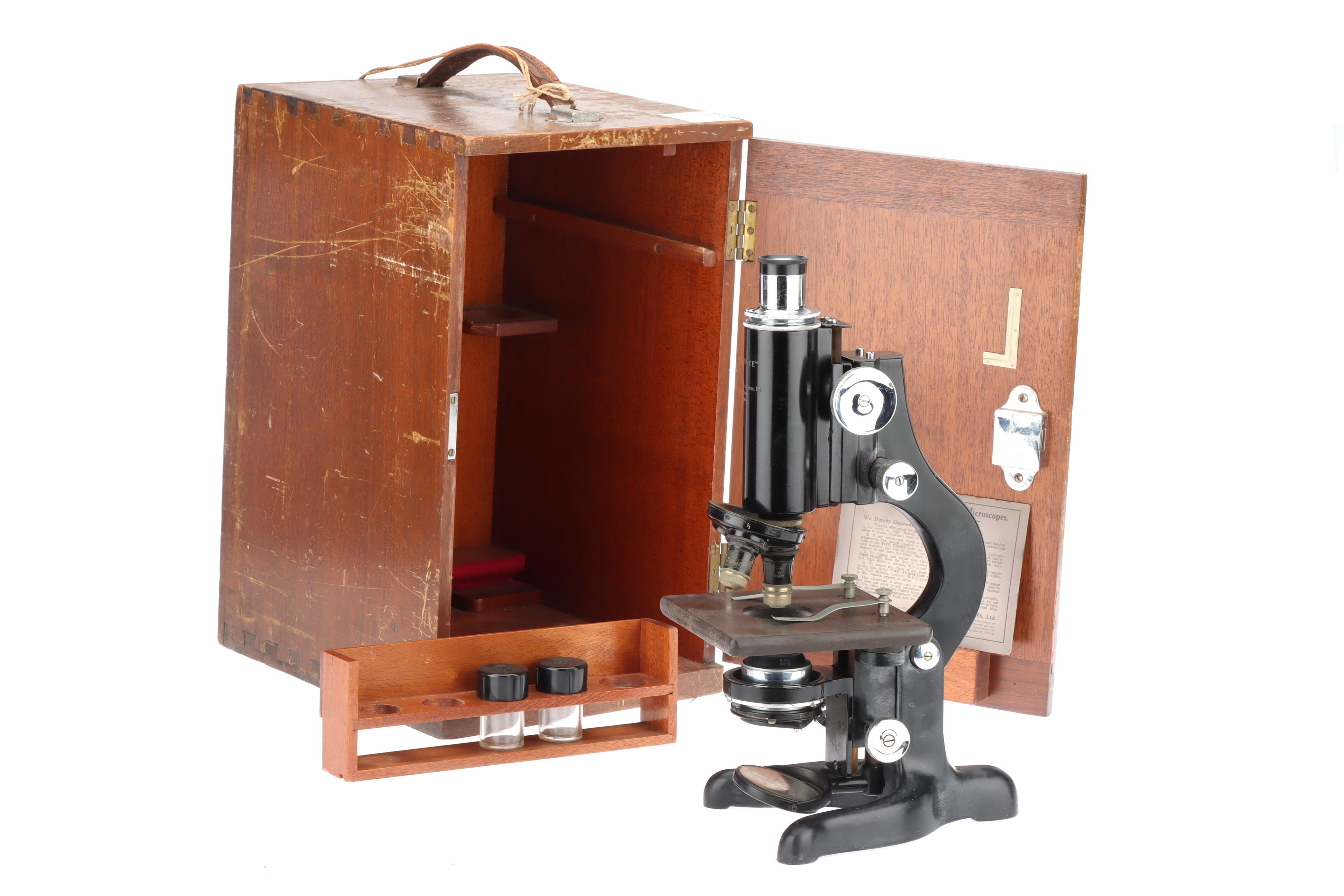 Lot 44 - Two Vintage Watson Microscopes,