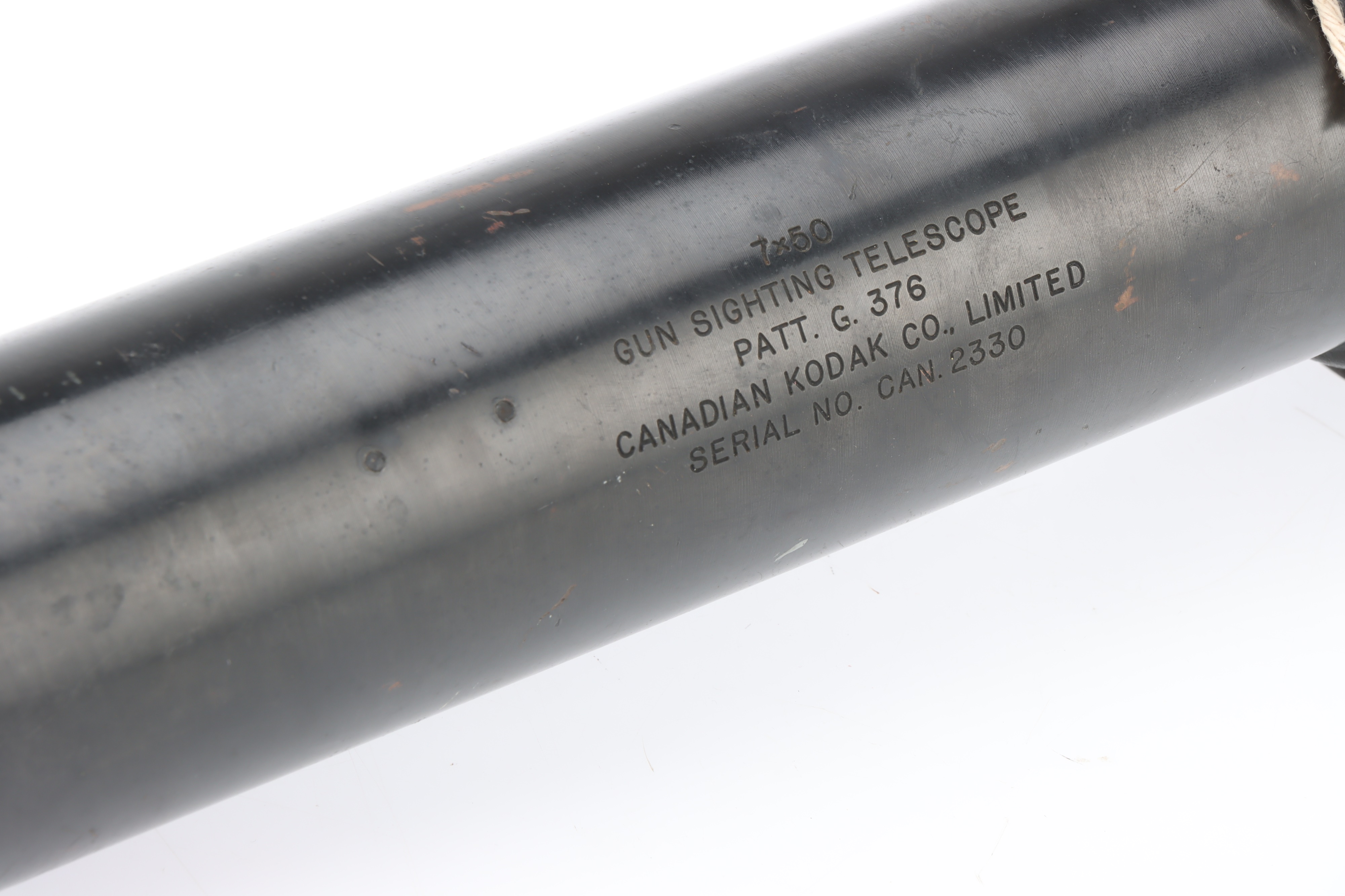 Lot 65 - A Canadian Kodak 7x50 Gun Sighting Telescope,