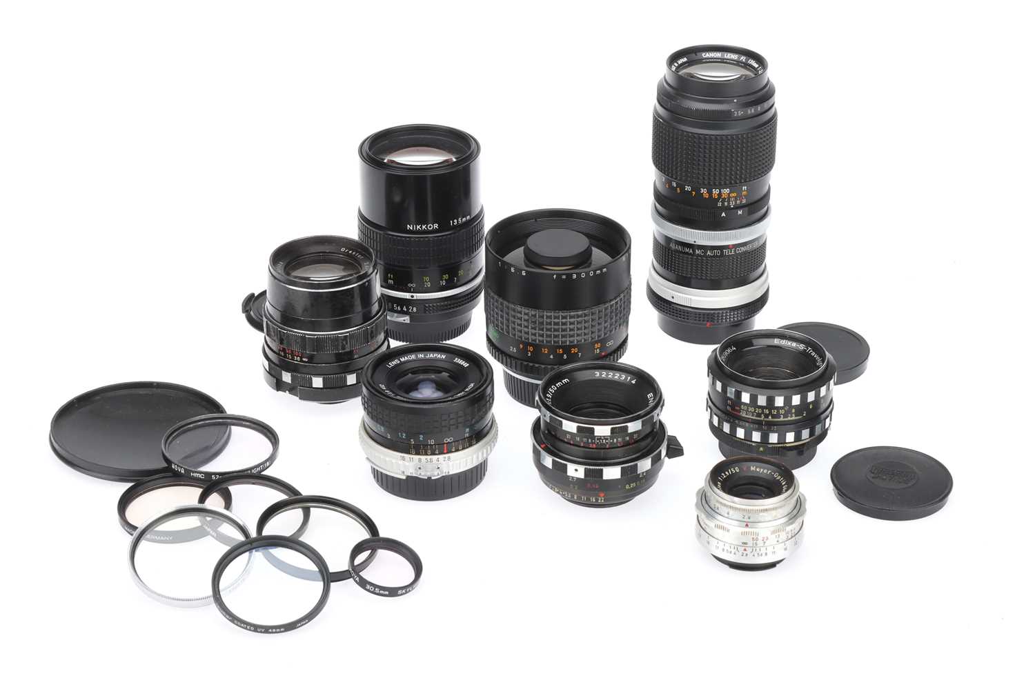 Lot 654 - A Selection of Mixed Lenses,