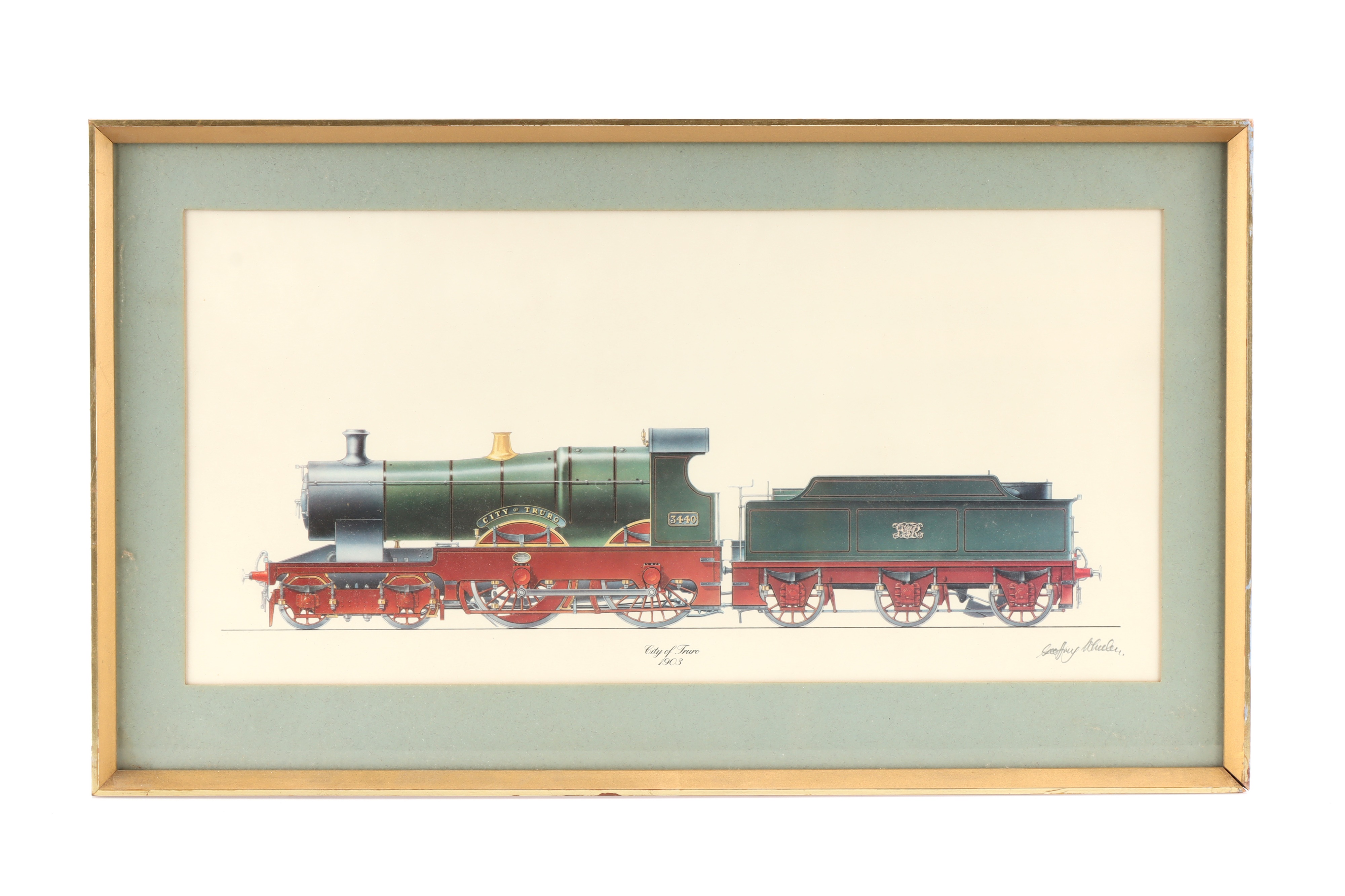 Lot 142 - Four Signed Geoffrey Wheeler Locomotive
