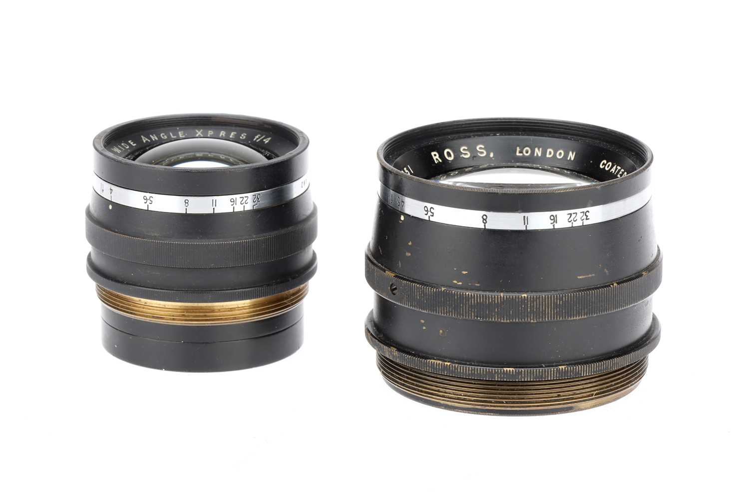 Lot 627 - Two Ross London Camera Lenses,