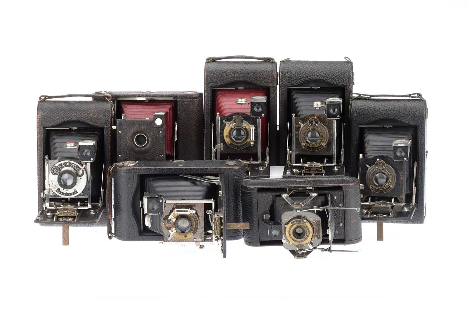 Lot 519 - A Collection of Seven Folding Cameras,