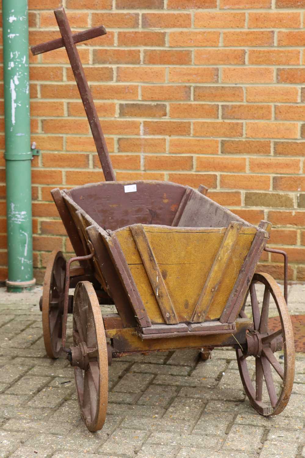 Lot 898 - A 19th Century Wooden Hand-Cart,