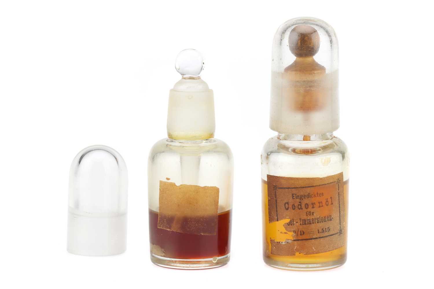 Lot 713 - Microscope Immersion Oil Bottles and Other