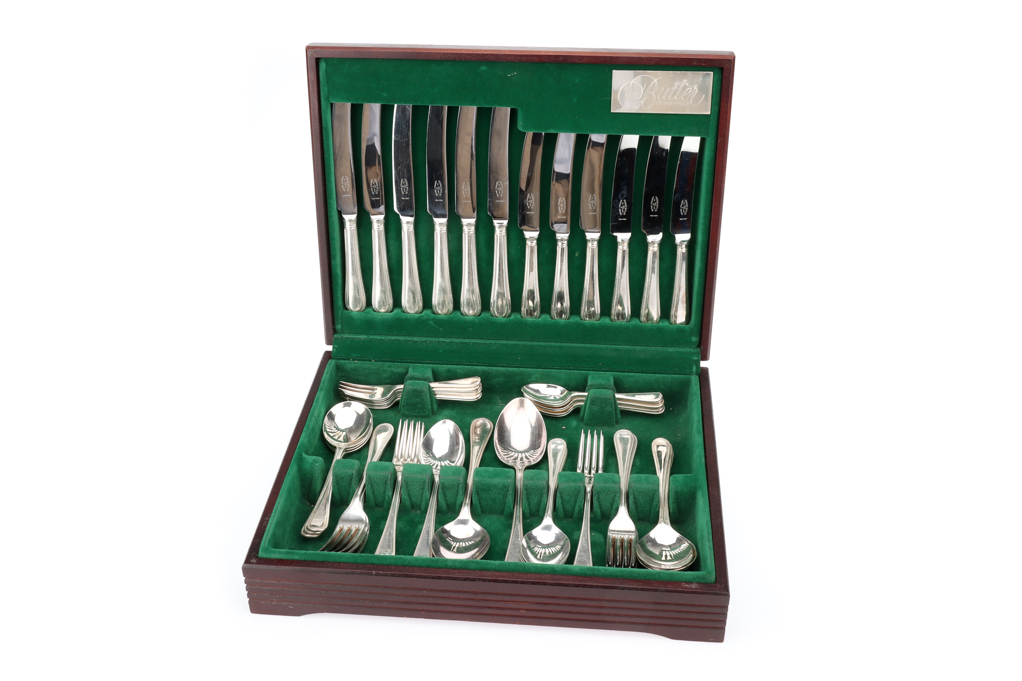 Lot 790 - A Butler of Sheffield Canteen of Silver