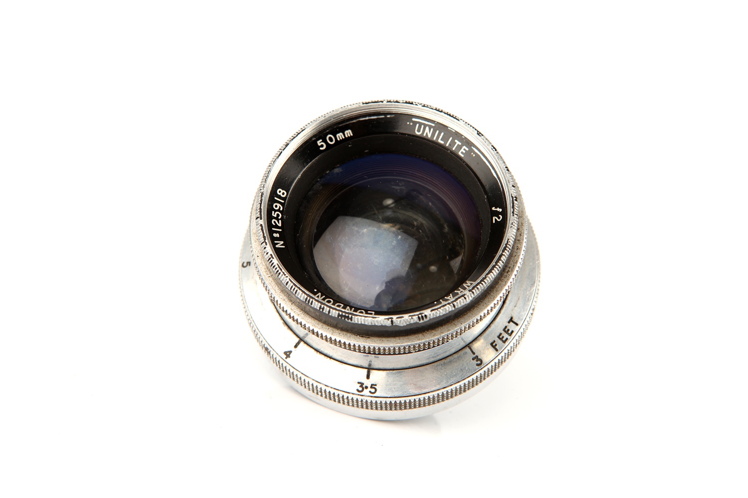 Lot 1308 - A Wray Unilite f/2 50mm Lens,