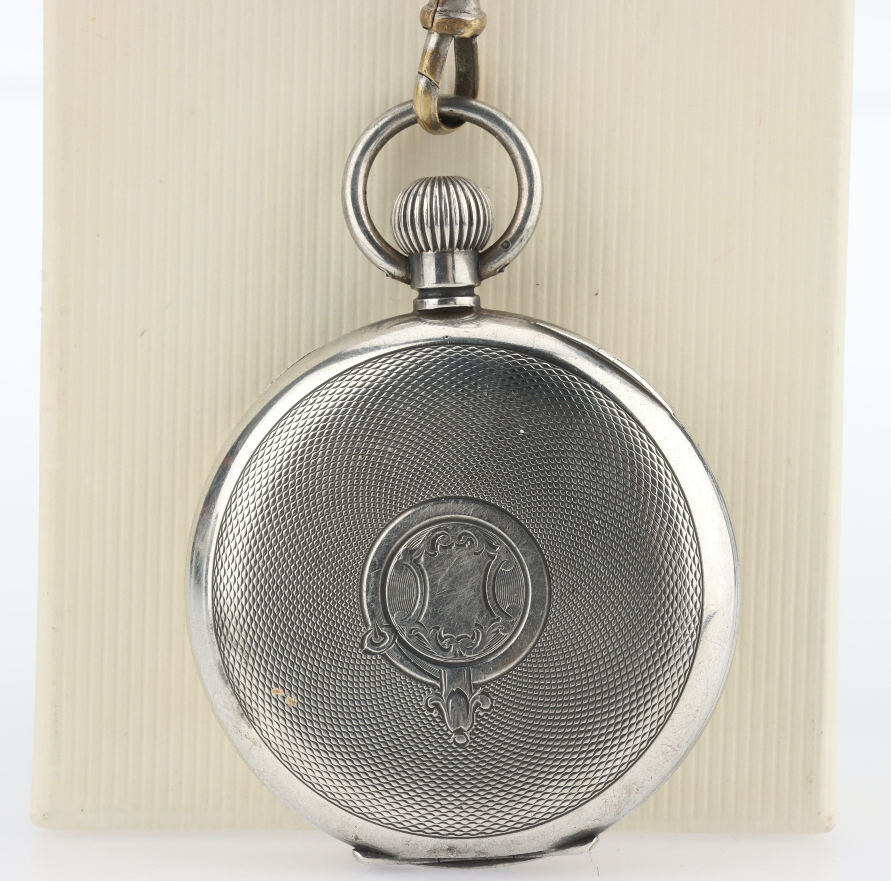 Lot 28 - A WWI Period Gentleman's Silver Fob Watch,