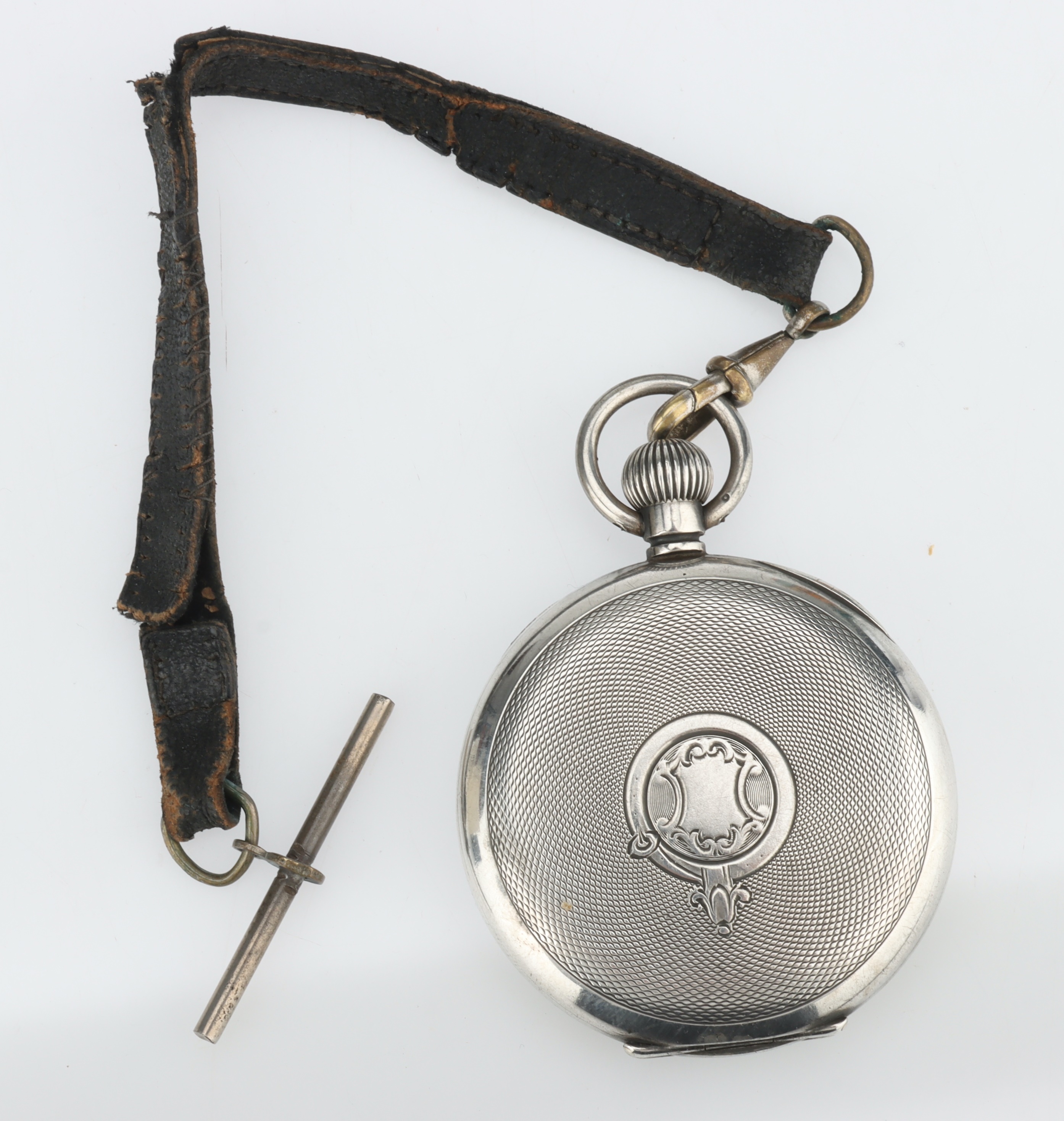 Lot 28 - A WWI Period Gentleman's Silver Fob Watch,