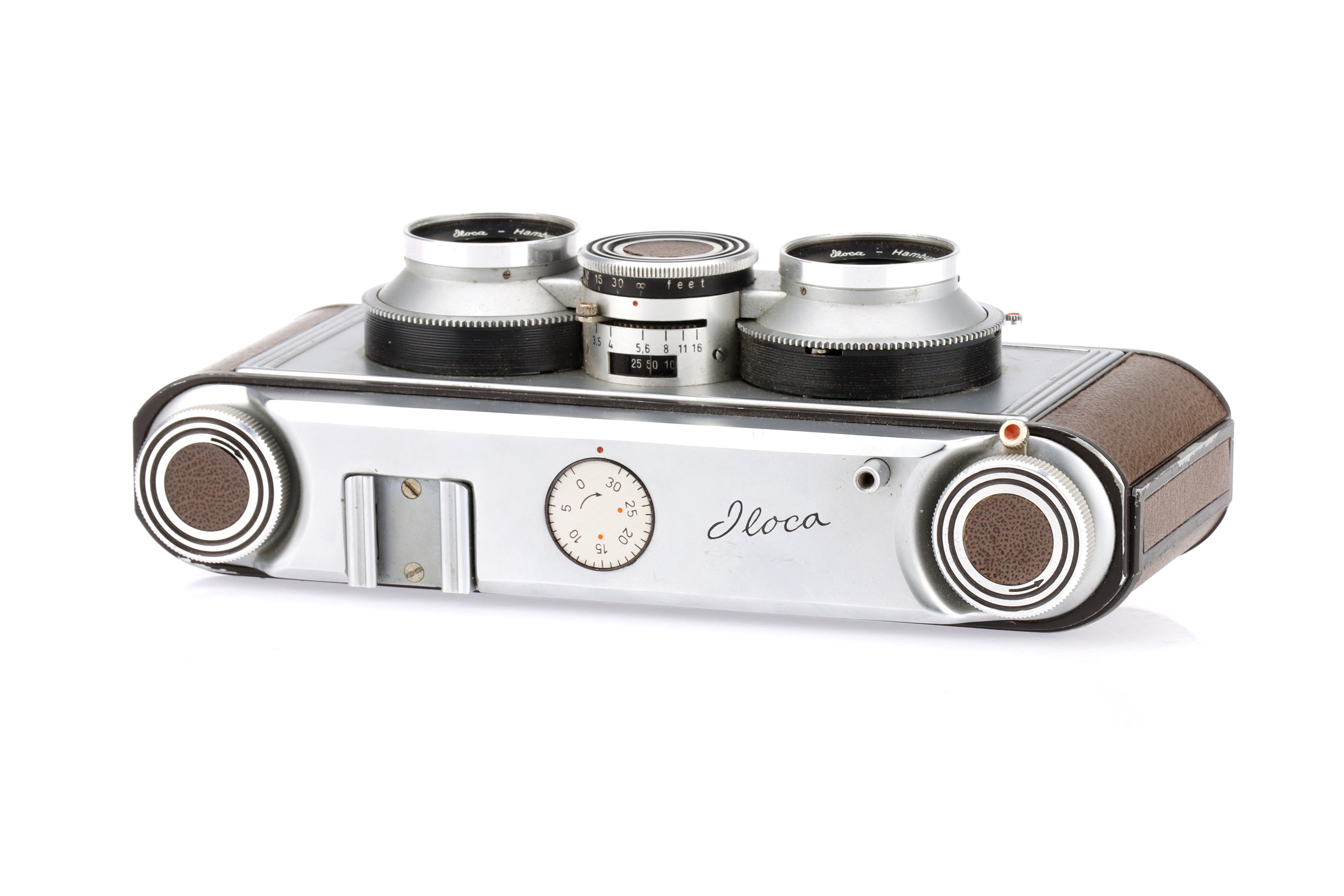 Lot 196 - An Iloca Stereograms IIa 35mm Stereo Camera,