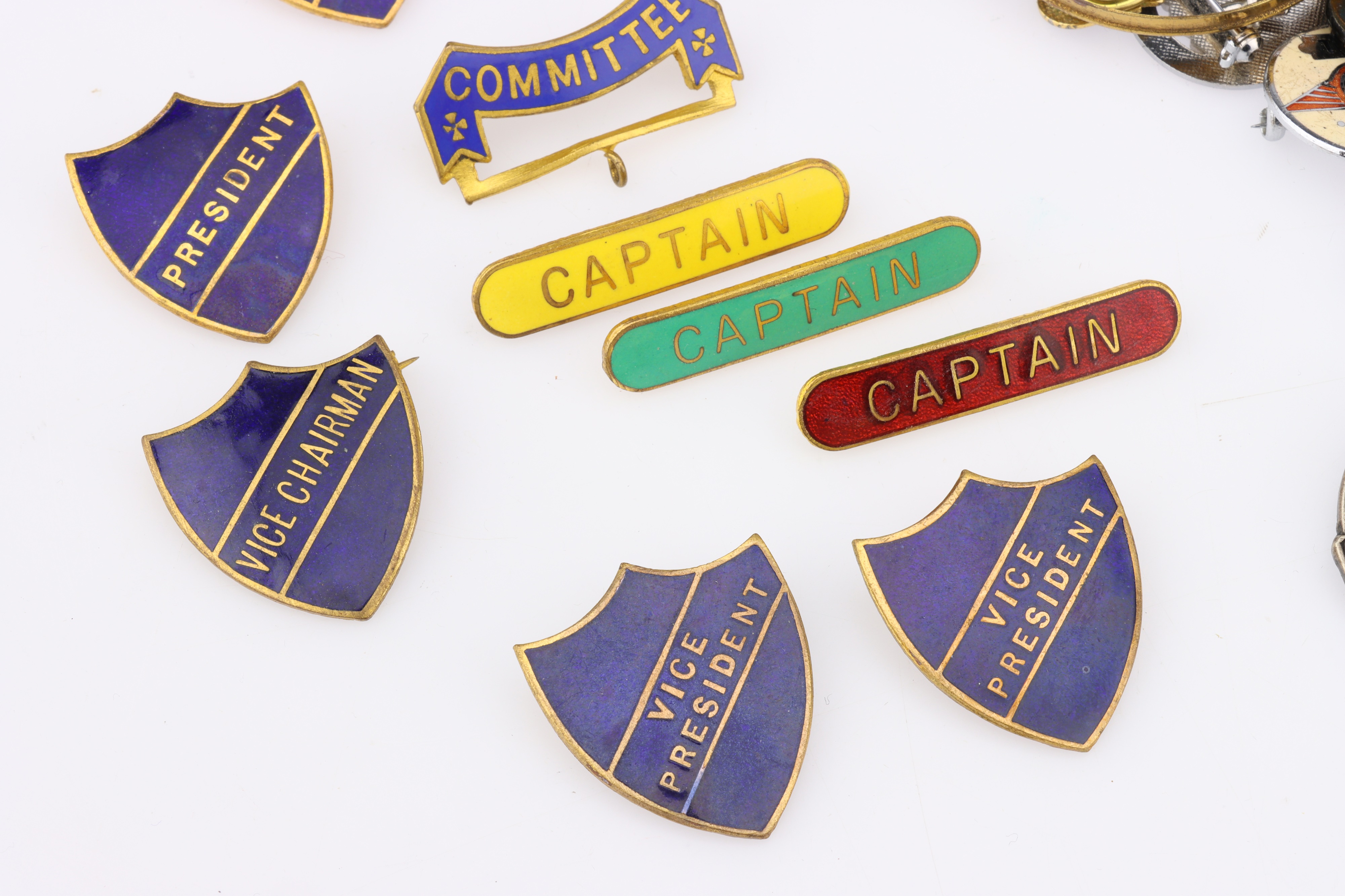 Lot 884 - A Large Collection of Enamel School Badges,