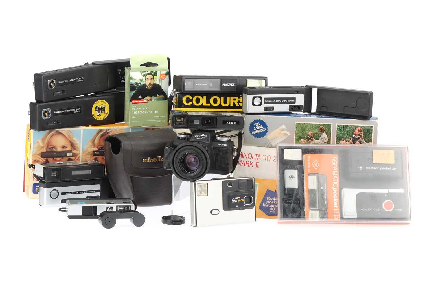 Lot 413 - A Selection of 110 Cameras,