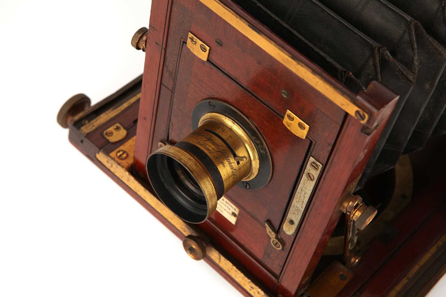 Lot 1353 - A W. Watson & Sons Half Plate Mahogany