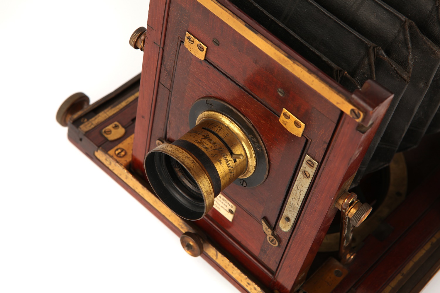 Lot 1353 - A W. Watson & Sons Half Plate Mahogany