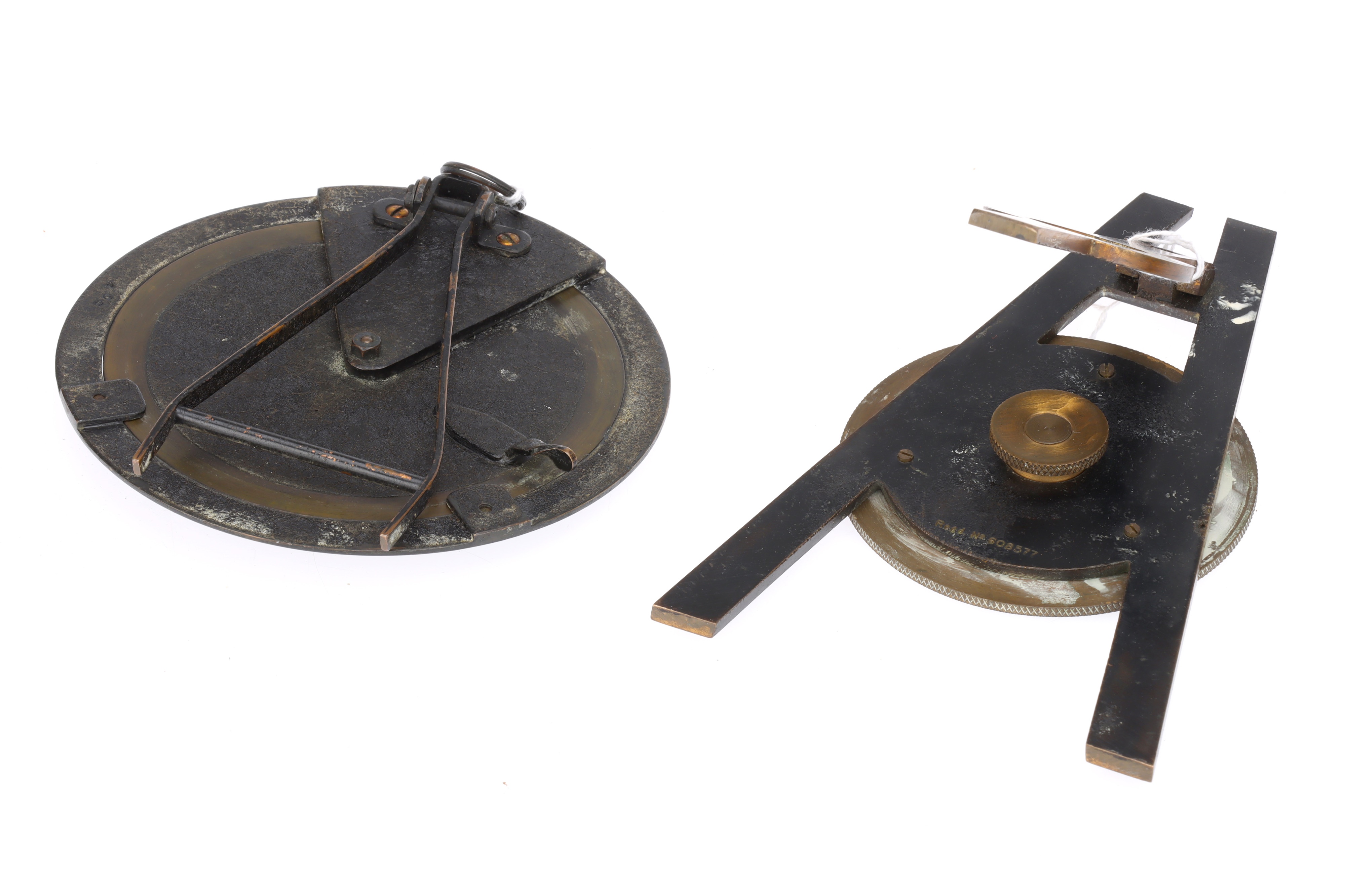 Lot 854 - WWI Period Brass Weather Forecaster by