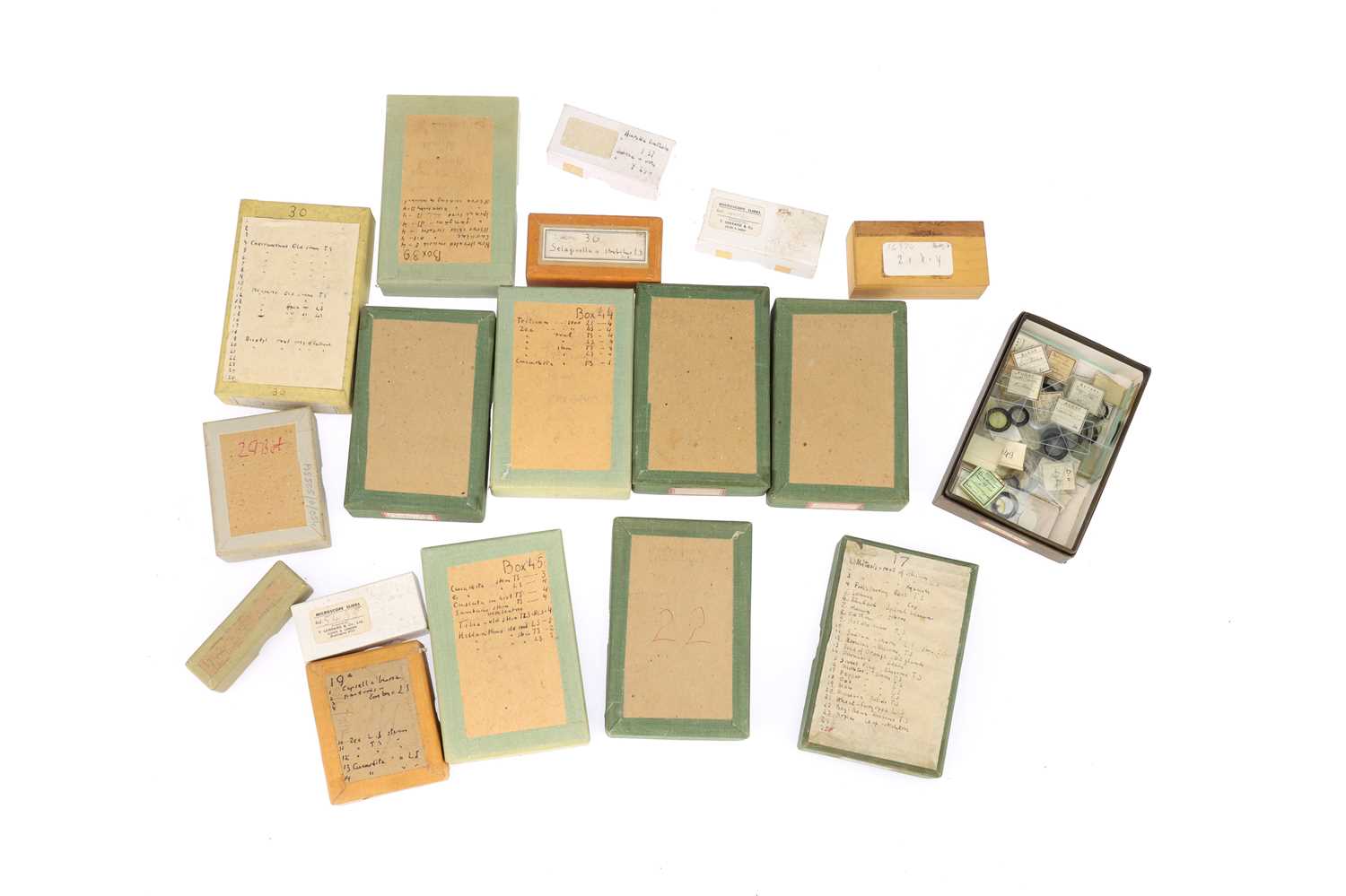 Lot 280 Large Microscope Slide Set
