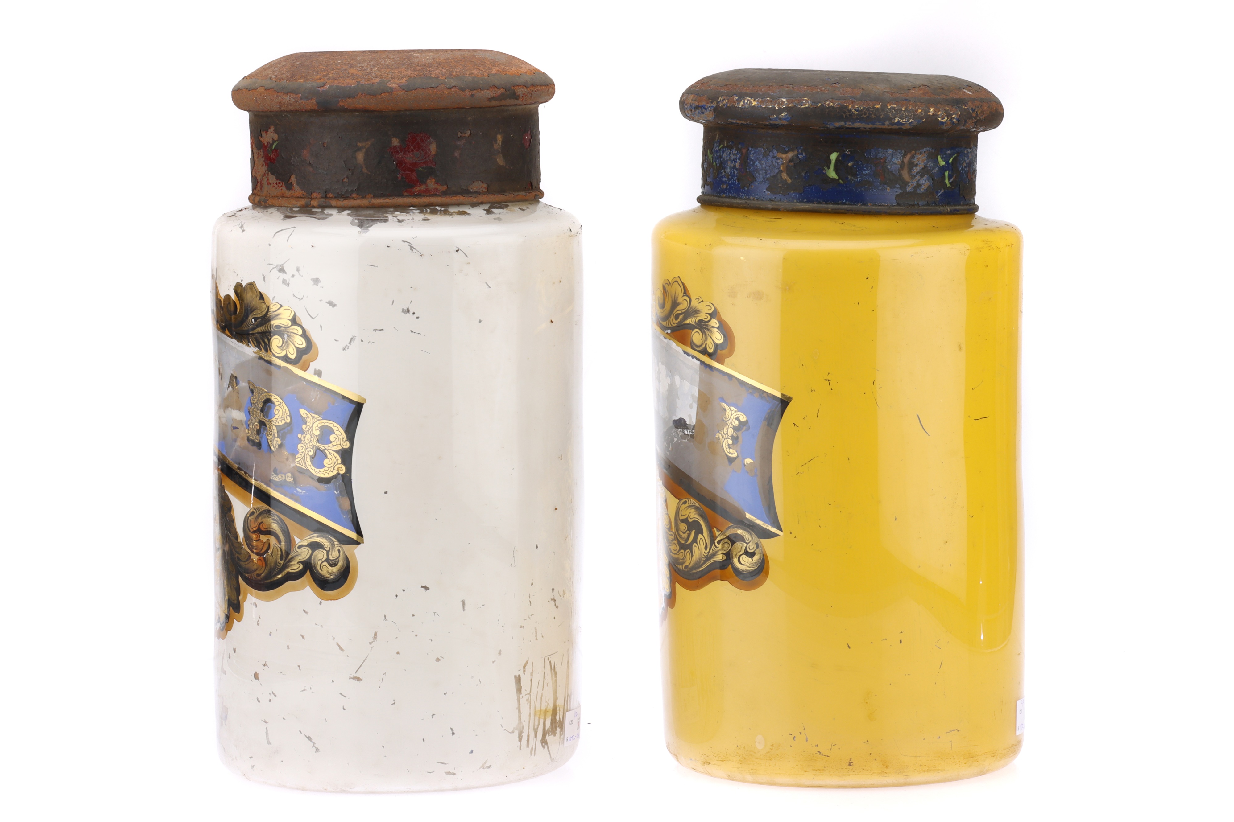 Lot 40 - A Pair of Victorian Apothecary Speci Jars,