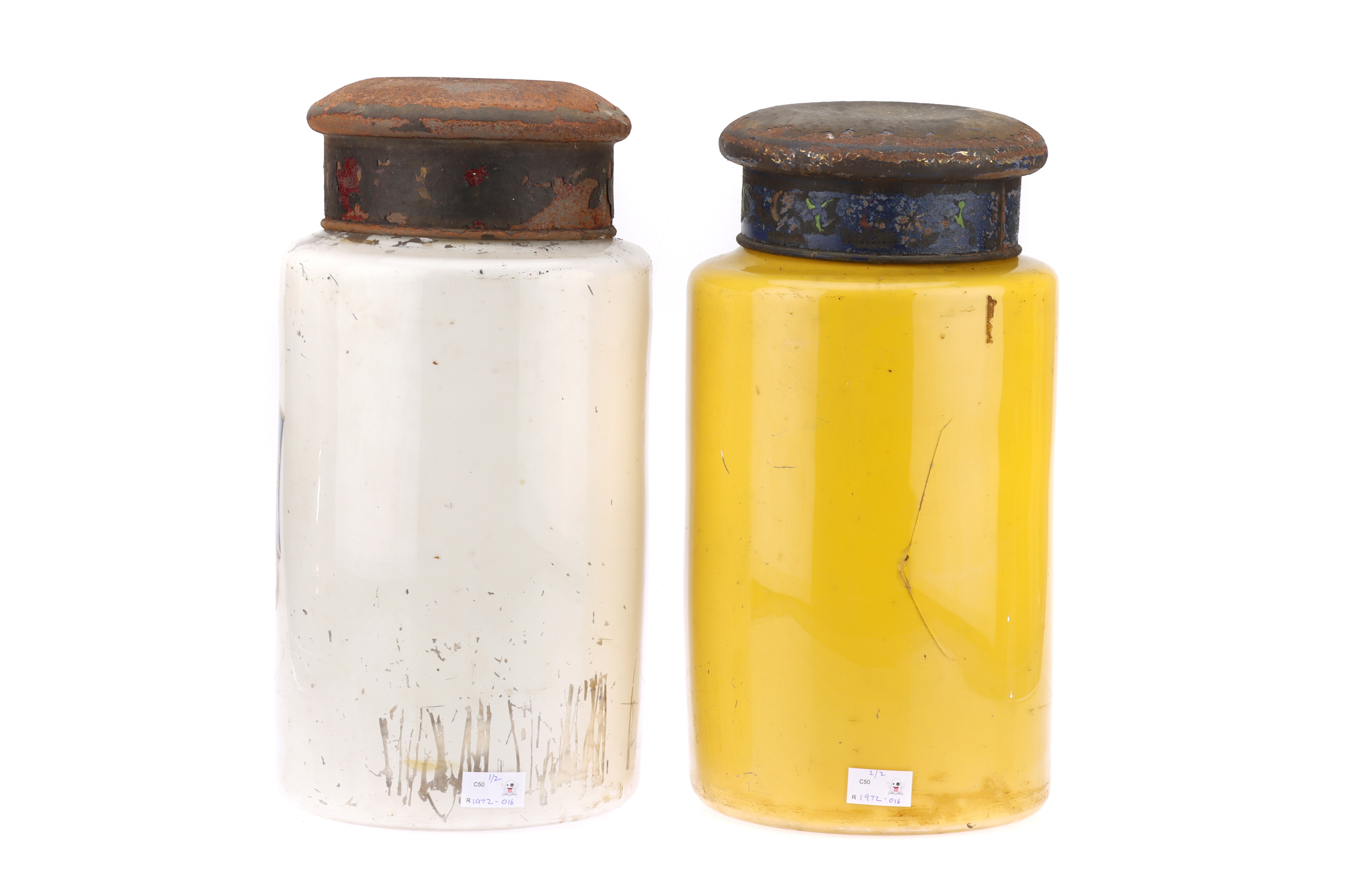 Lot 40 - A Pair of Victorian Apothecary Speci Jars,
