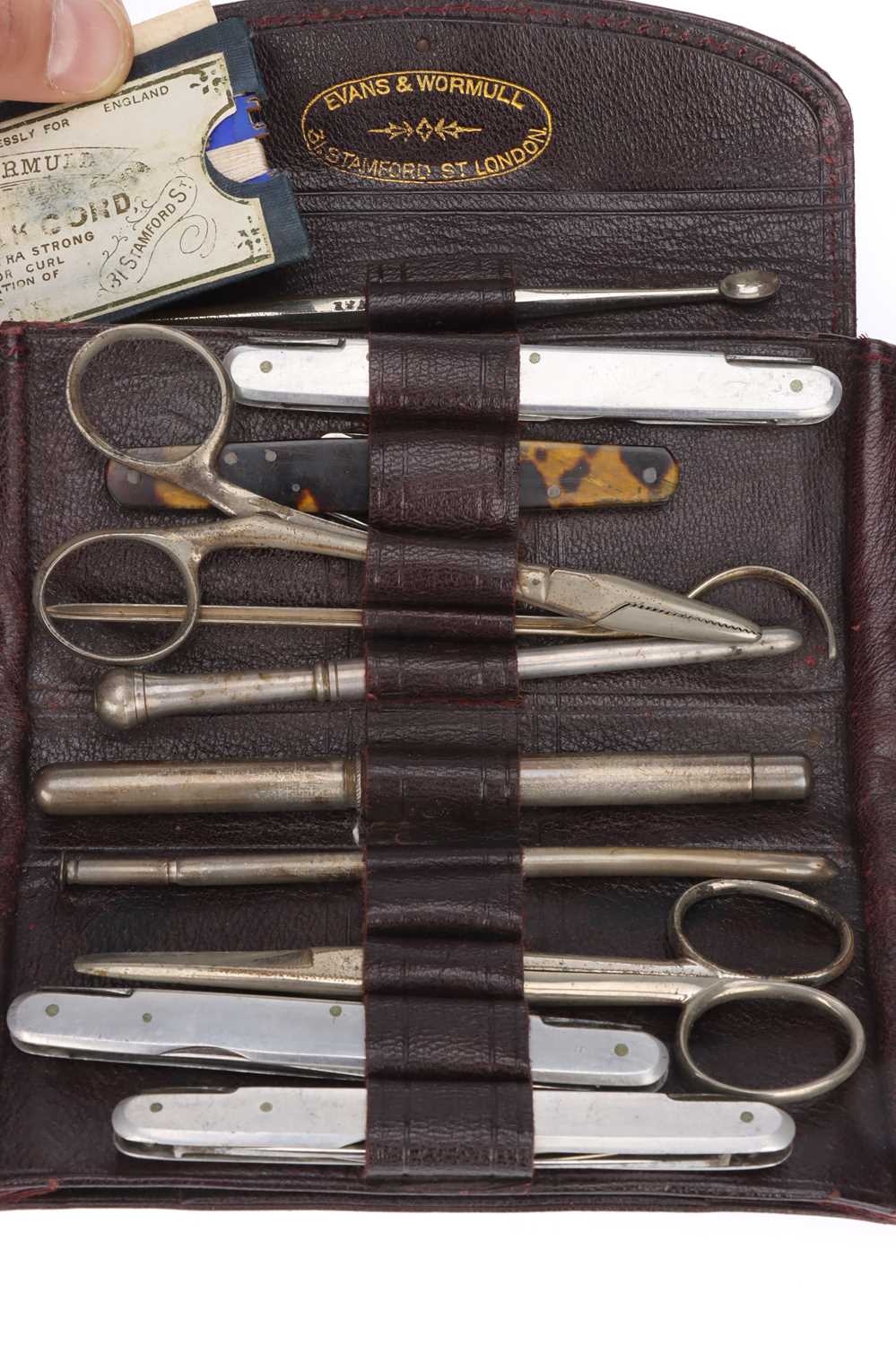 Lot 736 - A Pocket Set of Minor Surgery Instruments,