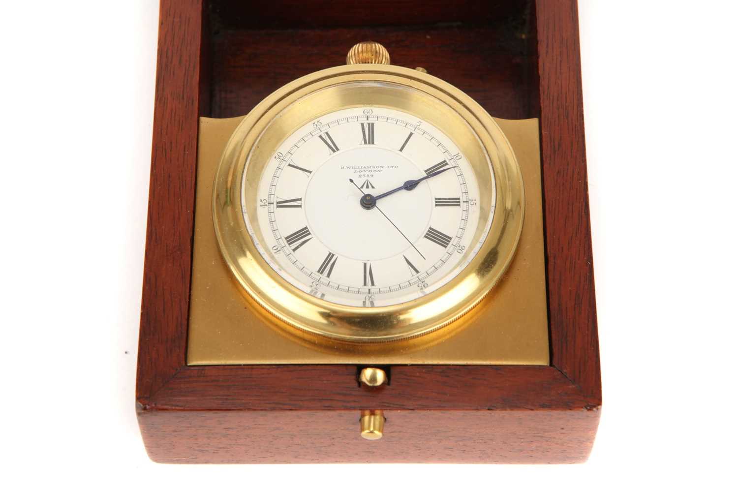 Lot 66 - A Silver Cased Deck Watch by H Williamson,