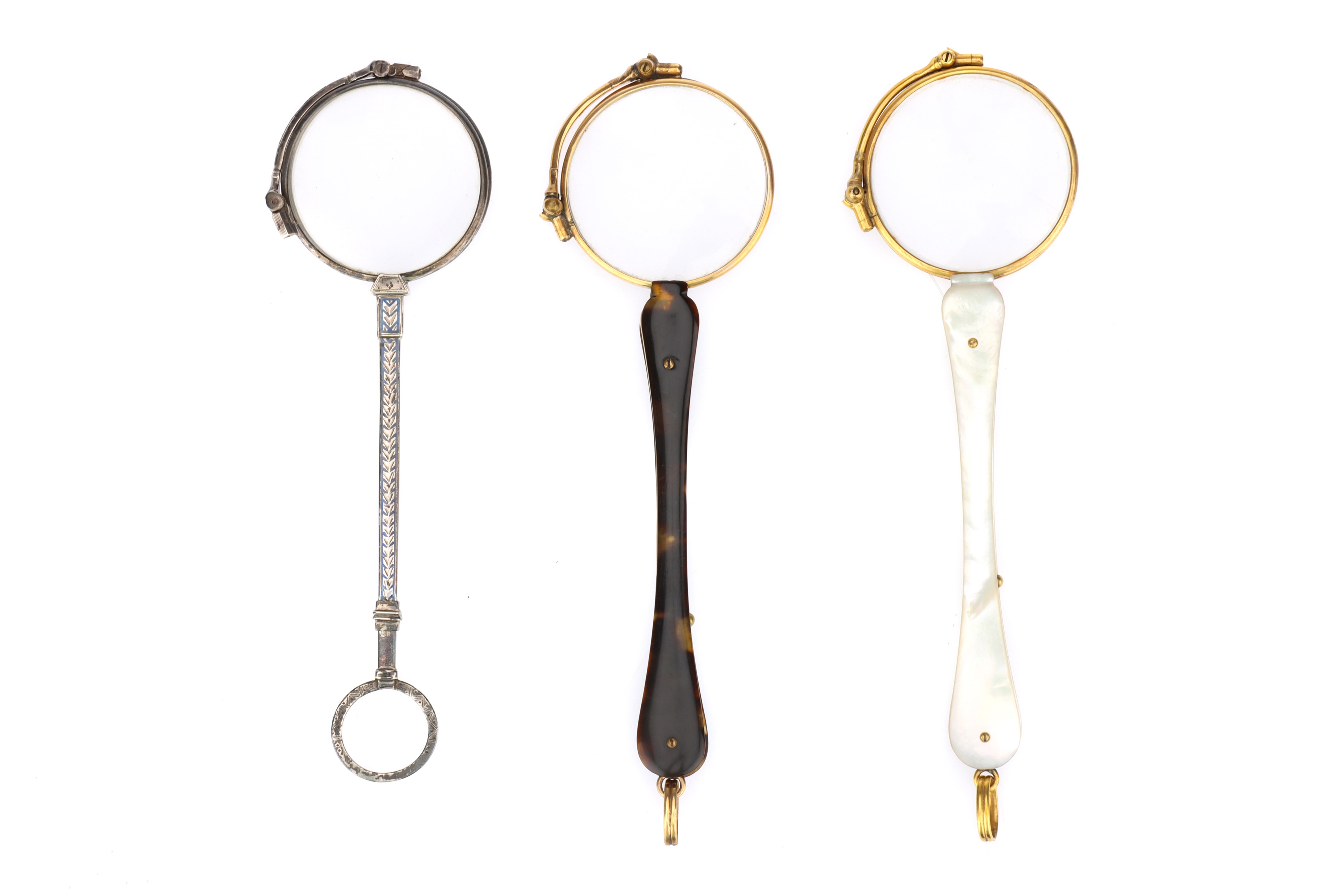 Lot 9 - Three Fine Lorgnettes,